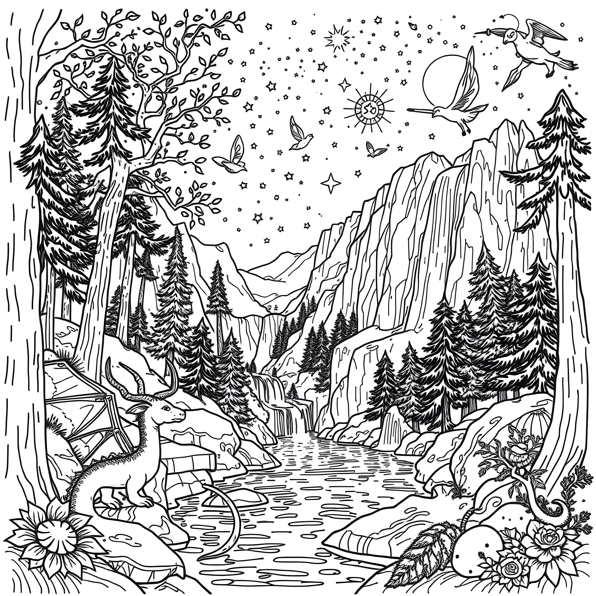 Best Fantasy Coloring Pages (Free Printable PDF)