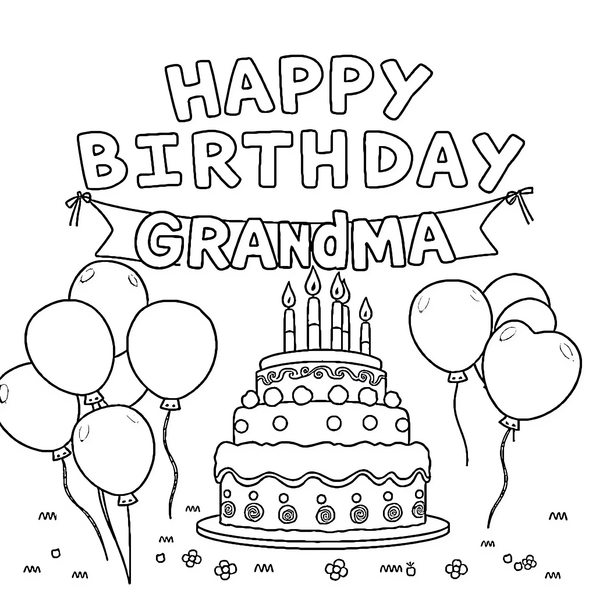 Best Grandma Coloring Pages (Free Printable PDF)