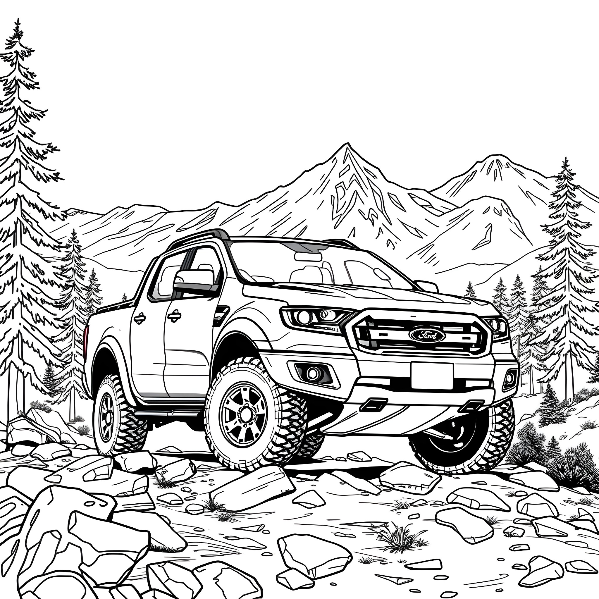 Best Ford Ranger Coloring Pages (Free Printable PDF)