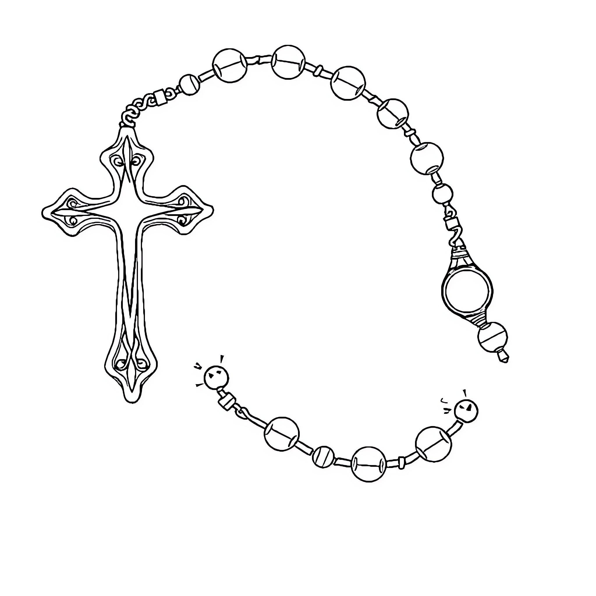 Best Rosary Coloring Pages (Free Printable PDF)