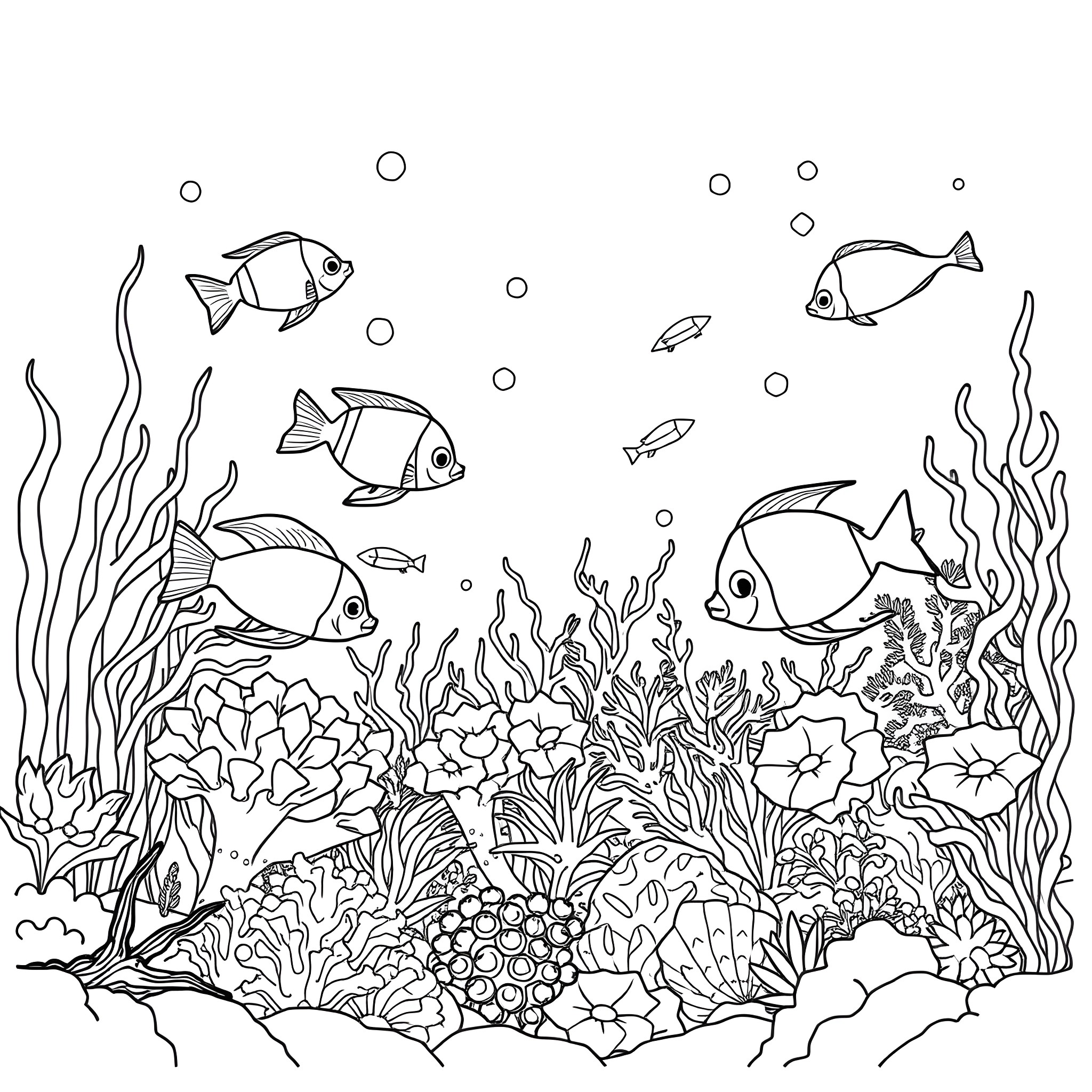 Best Tropical Fish Coloring Pages (Free Printable PDF)