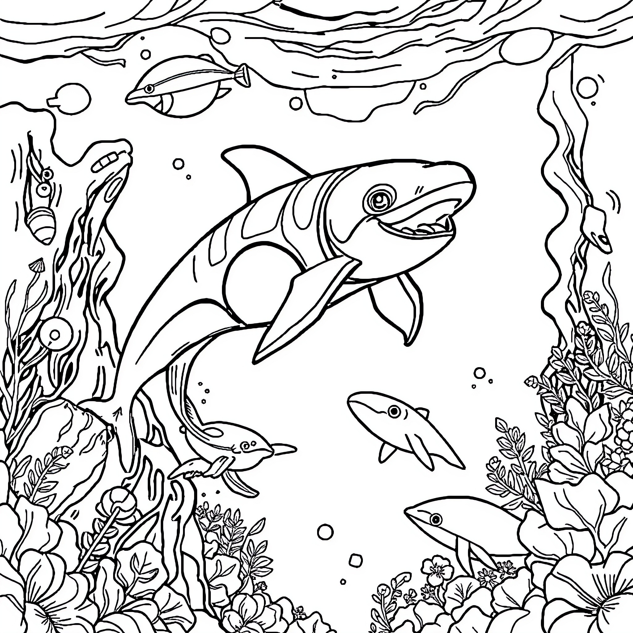 Best Marine Animals Coloring Pages (Free Printable PDF)