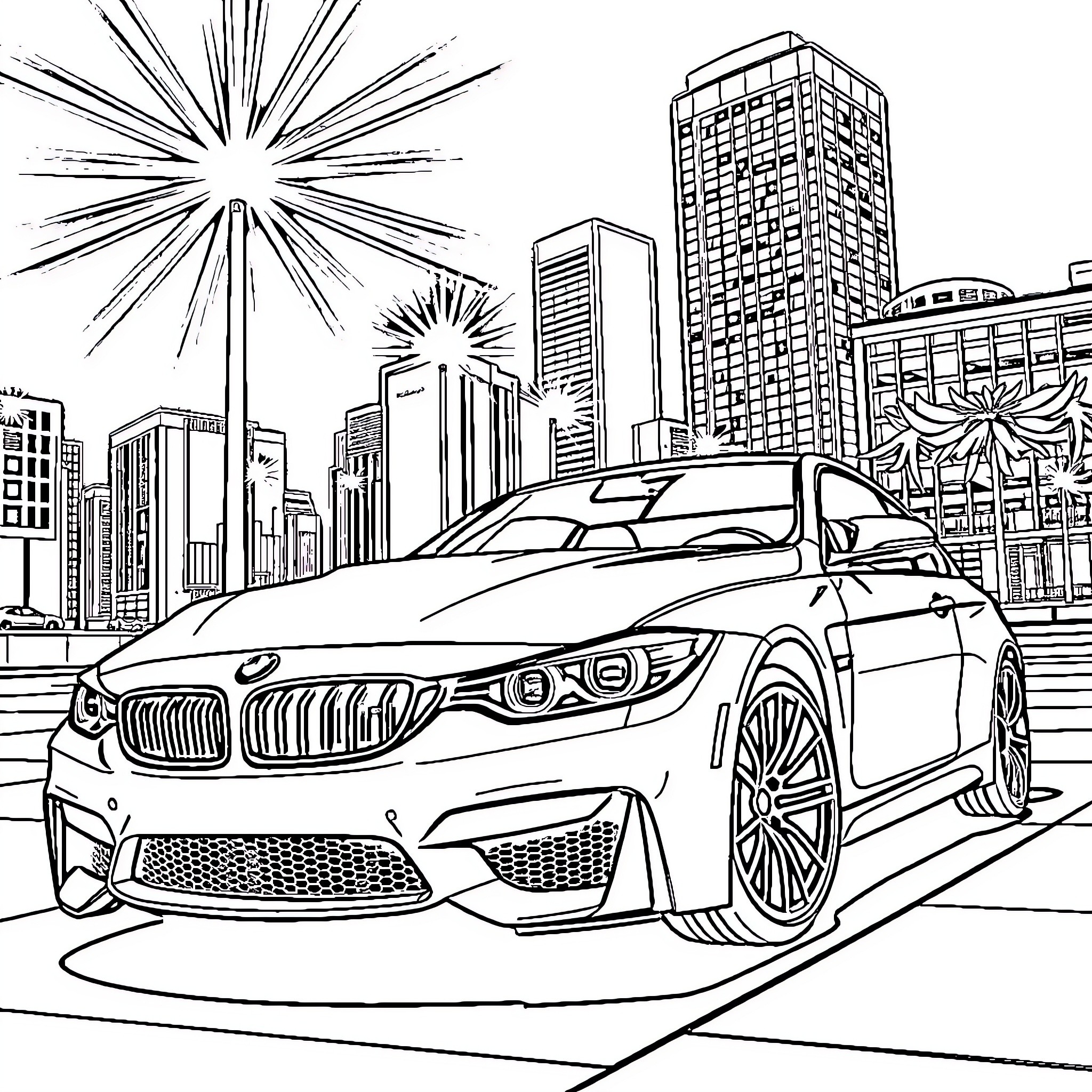 Best BMW M4 Coloring Pages (Free Printable PDF)