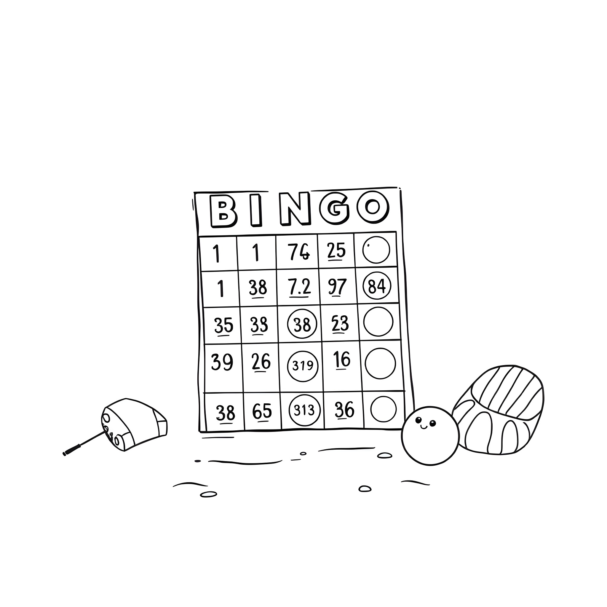 Best Bingo Coloring Pages (Free Printable PDF)