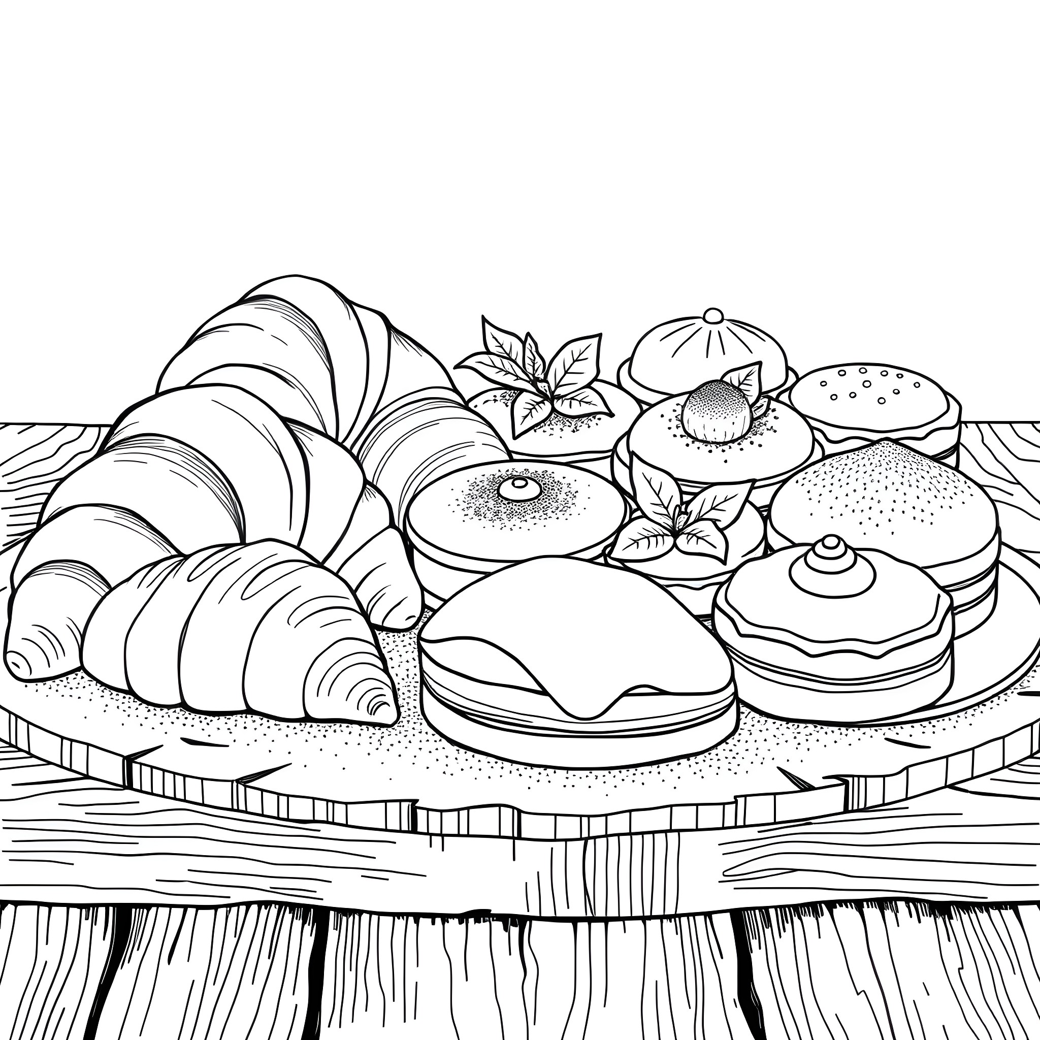 1 Best Pastry Coloring Pages (Free Printable PDFs)