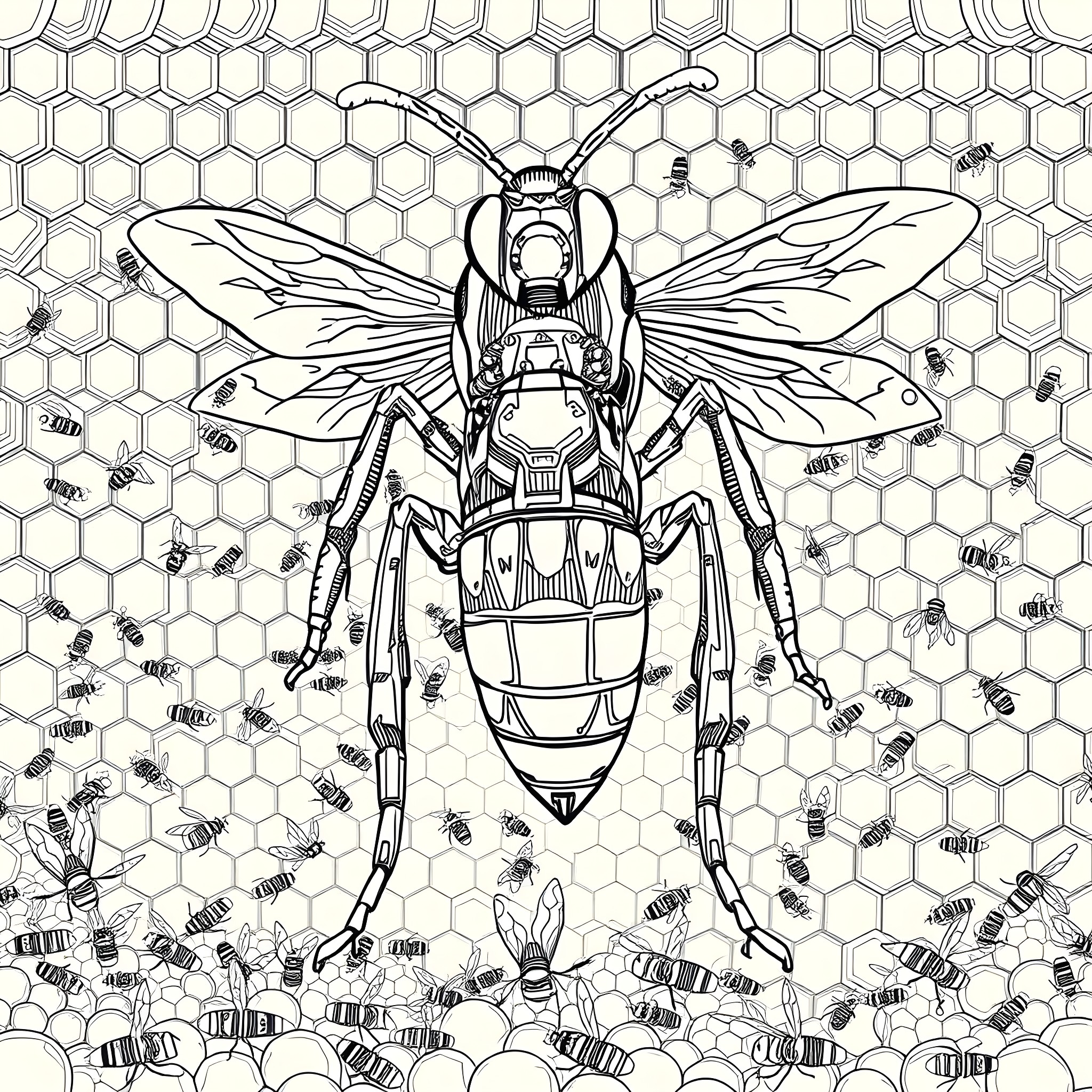 22 Best Wasp Coloring Pages (Free Printable PDFs)
