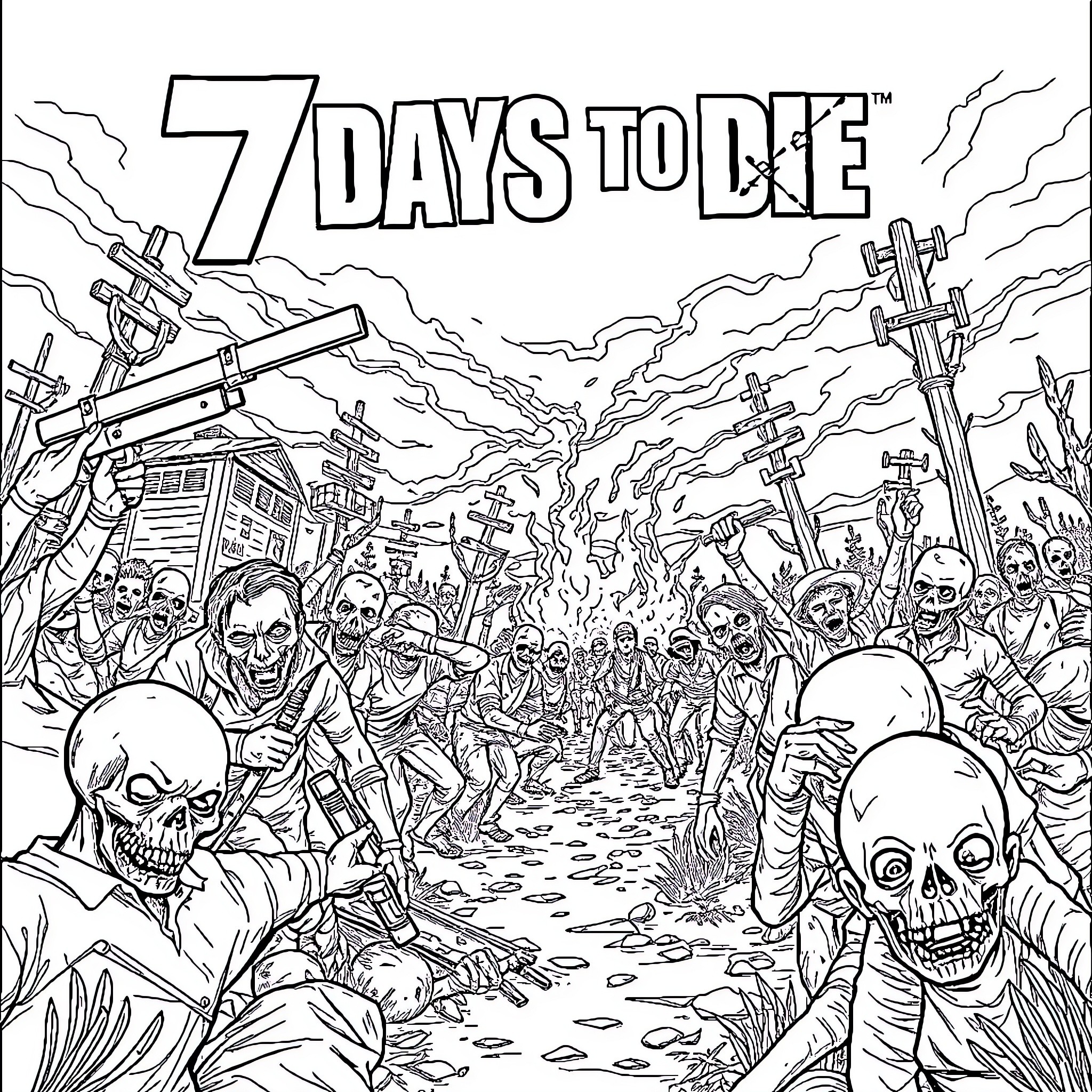 2 Best 7 Days to Die Coloring Pages (Free Printable PDFs)