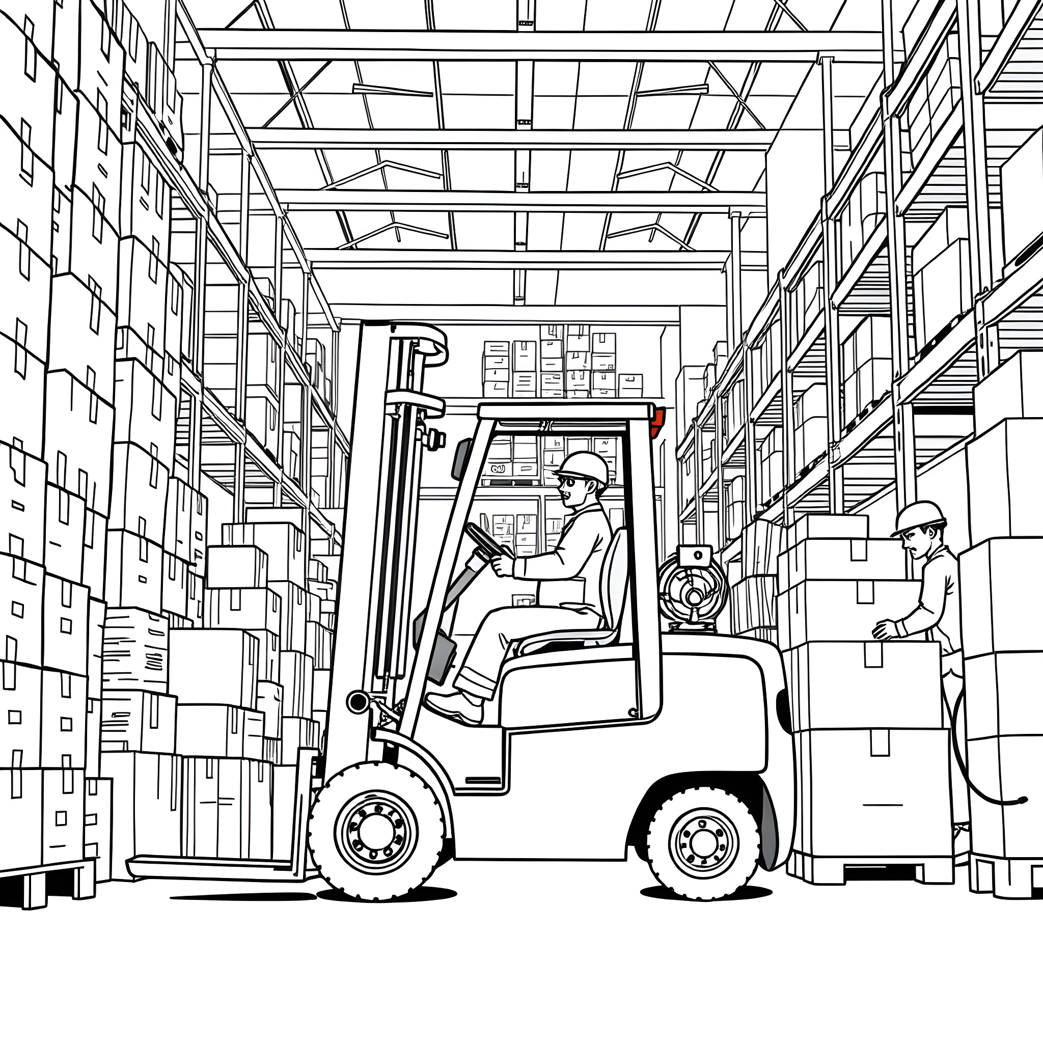 13 Best Fork Lift Coloring Pages (Free Printable PDFs)