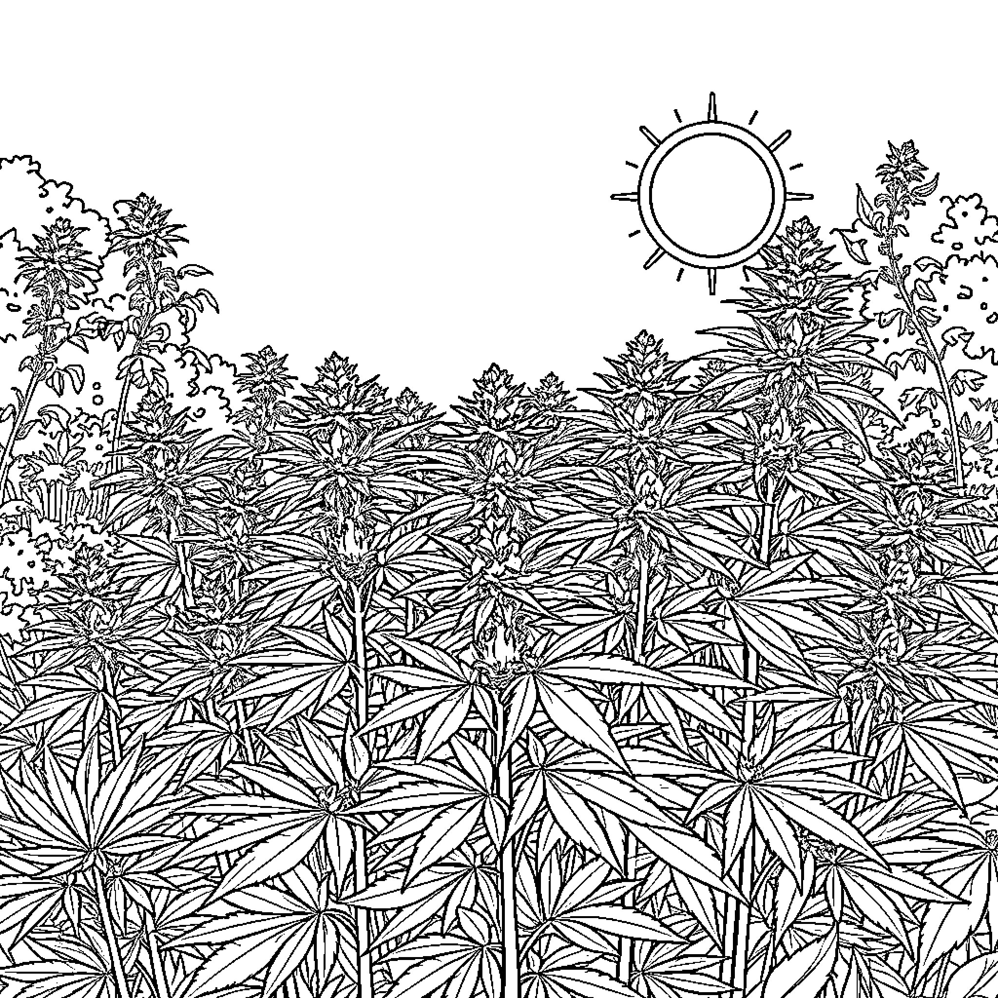 Best Cannabis Coloring Pages (Free Printable PDF)