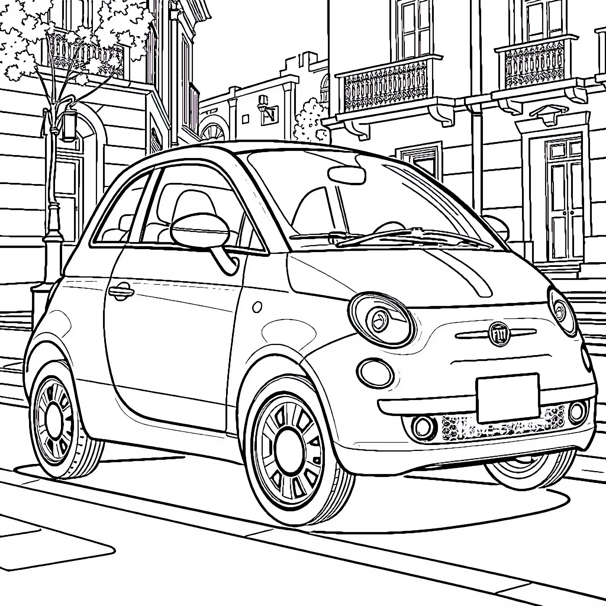 5 Best Fiat 500 Coloring Pages (Free Printable PDFs)