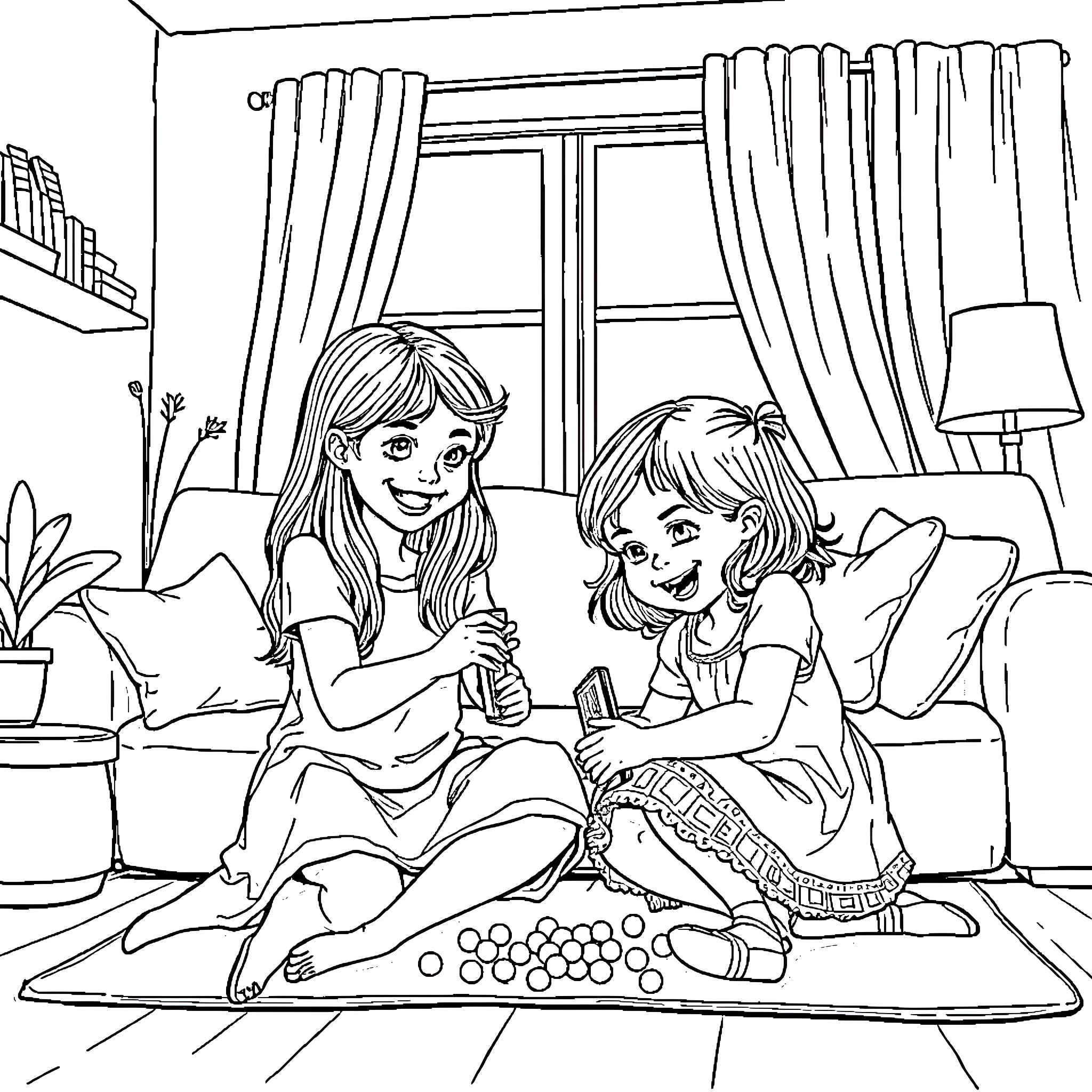 Best Sister Coloring Pages (Free Printable PDF)