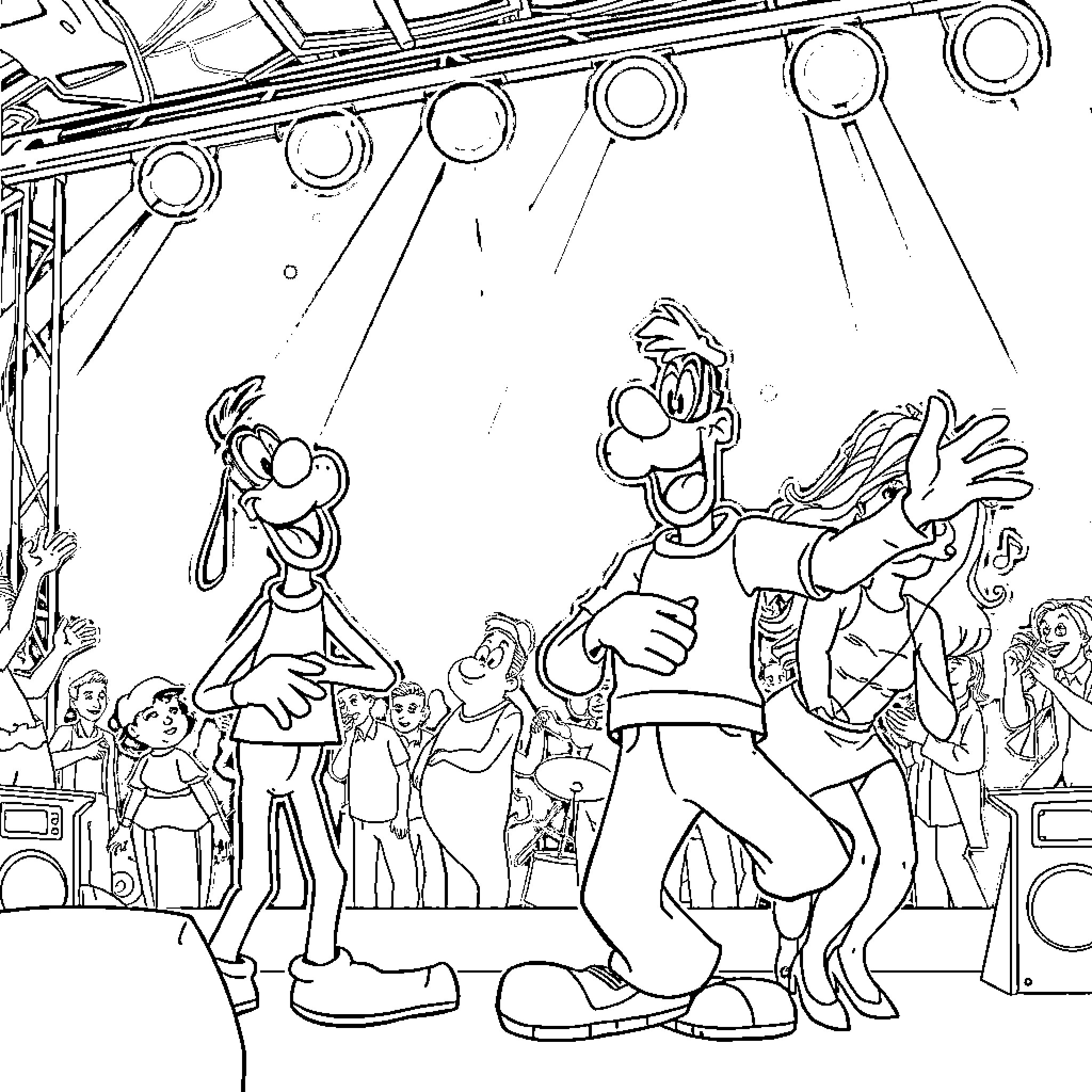 Best Goofy Movie Characters Coloring Pages (Free Printable PDF)