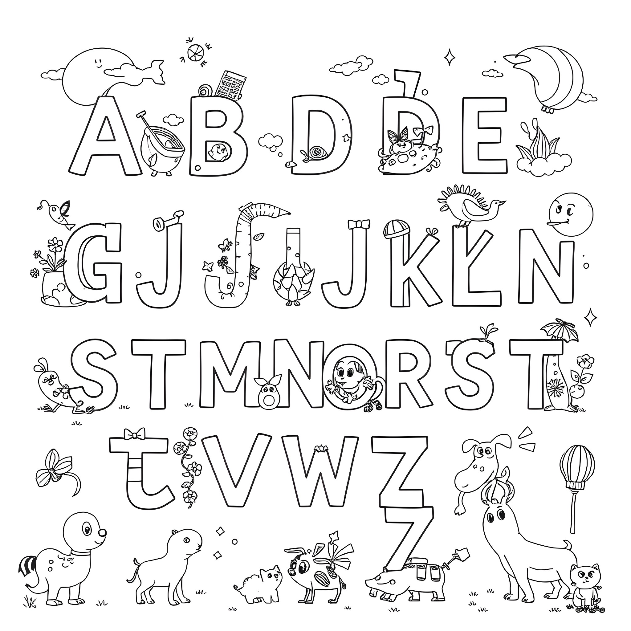 12 Best Alphabet Coloring Pages (Free Printable PDFs)