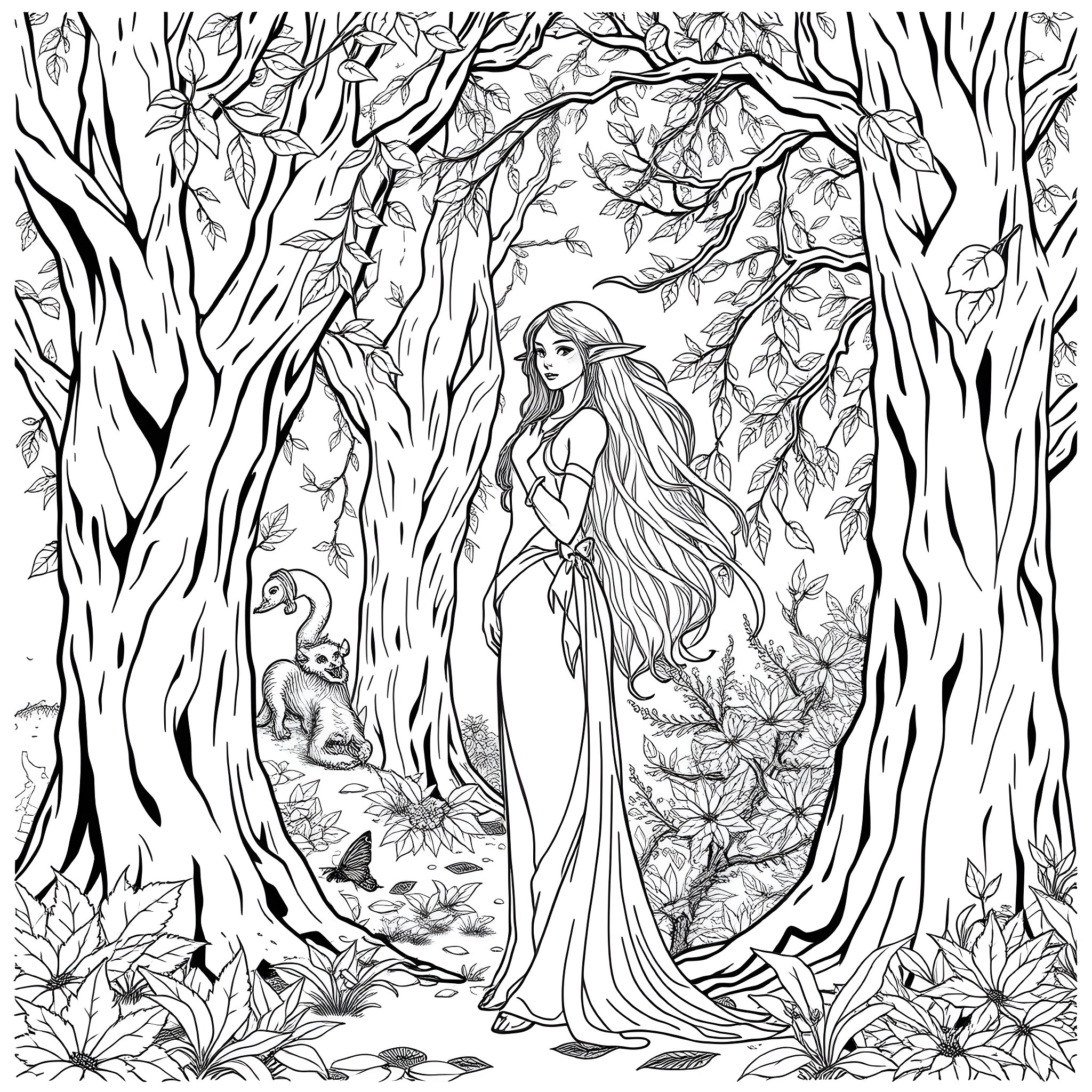 Best Elf Coloring Pages (Free Printable PDF)