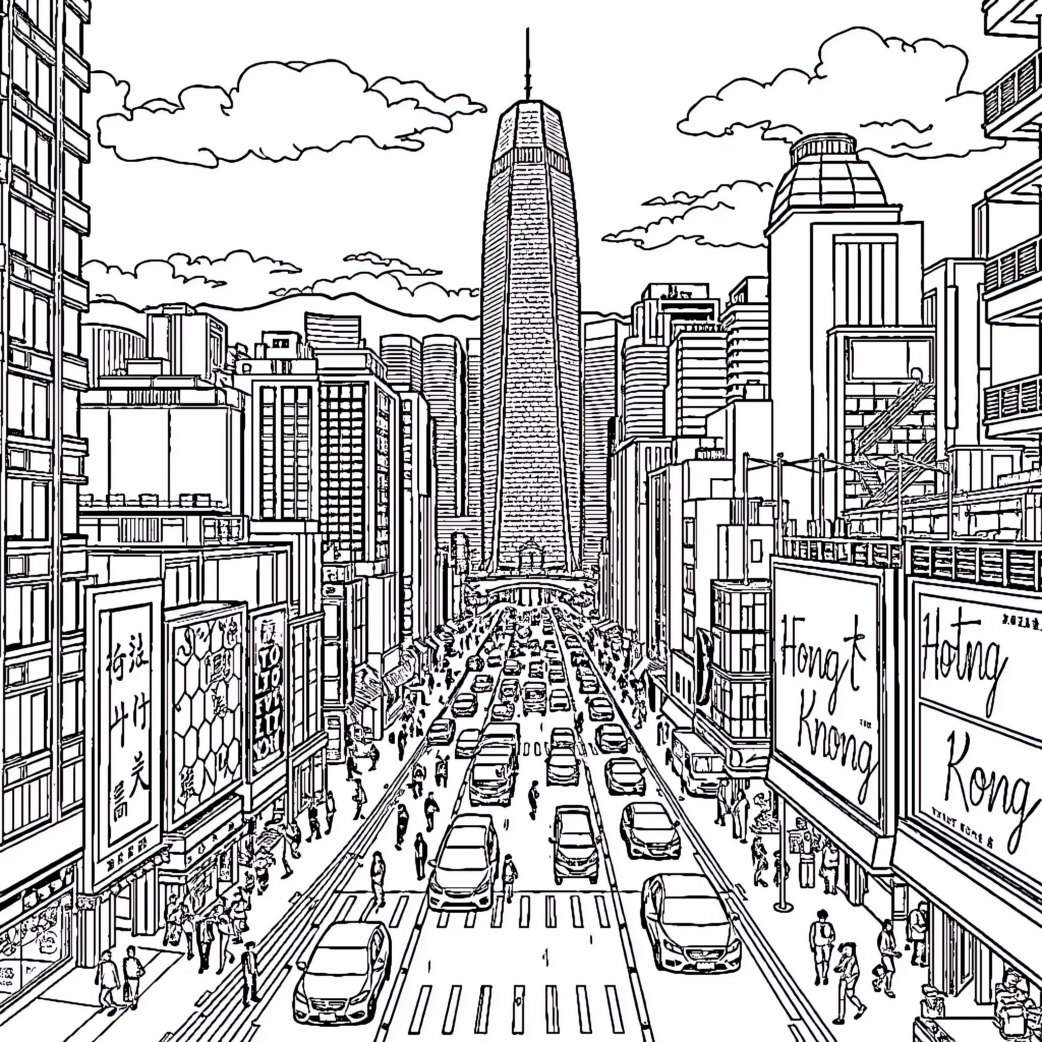Best Hong Kong Coloring Pages (Free Printable PDF)