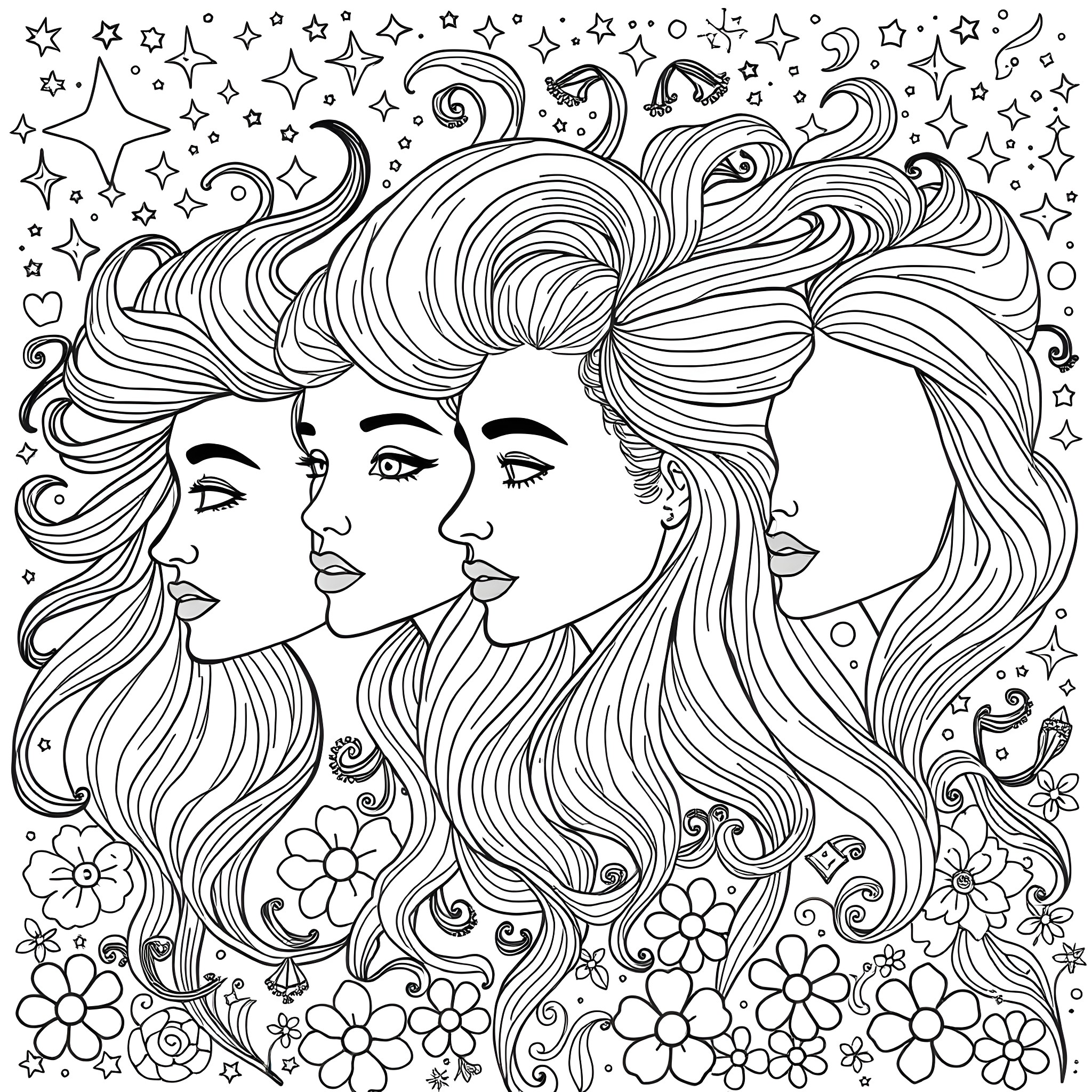 Best Portrait Coloring Pages (Free Printable PDF)