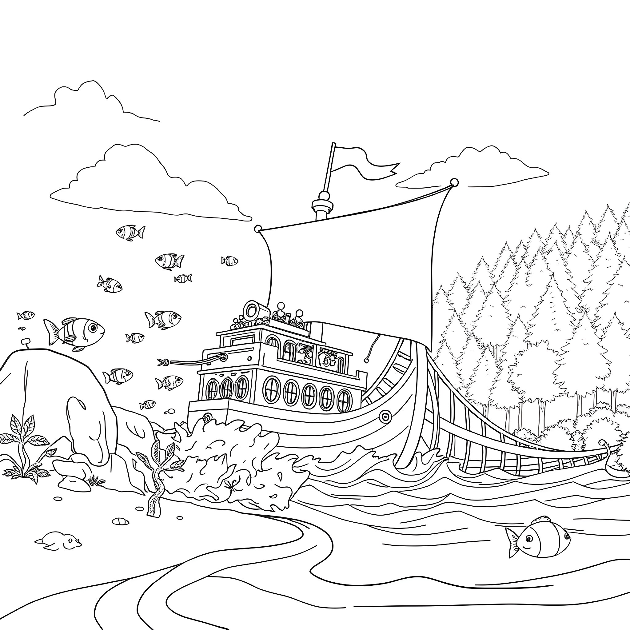 3 Best Sea Port Coloring Pages (Free Printable PDFs)