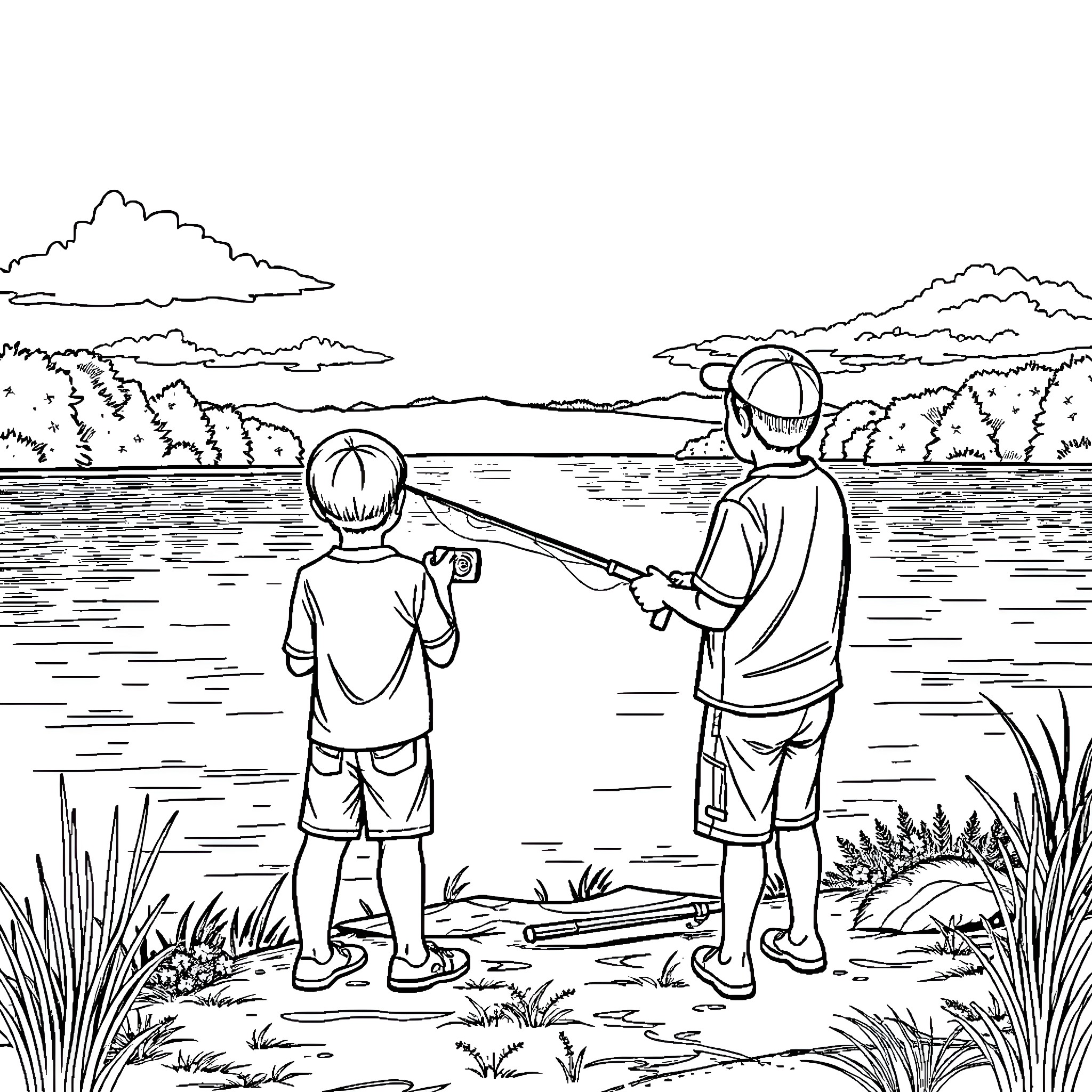 21 Best Fishing Coloring Pages (Free Printable PDFs)