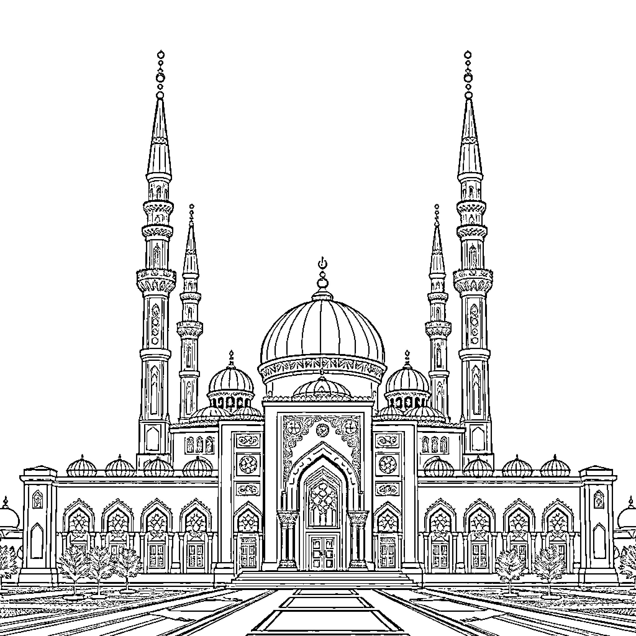 Best Mosque Coloring Pages (Free Printable PDF)