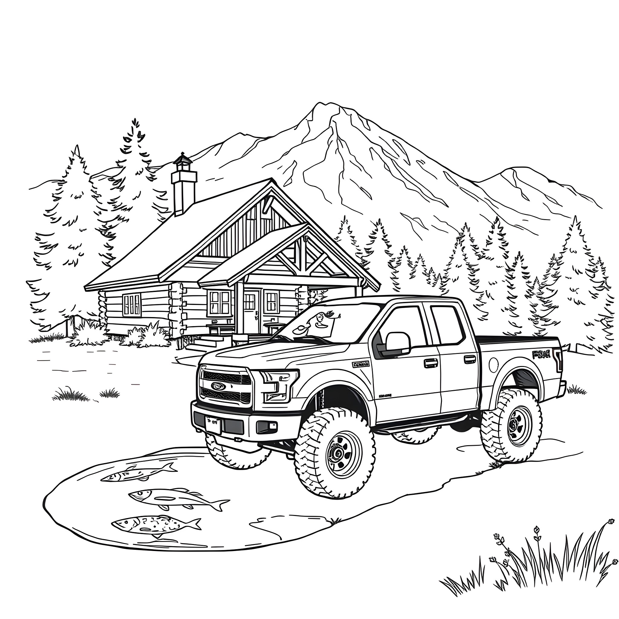26 Best Truck Coloring Pages (Free Printable PDFs)