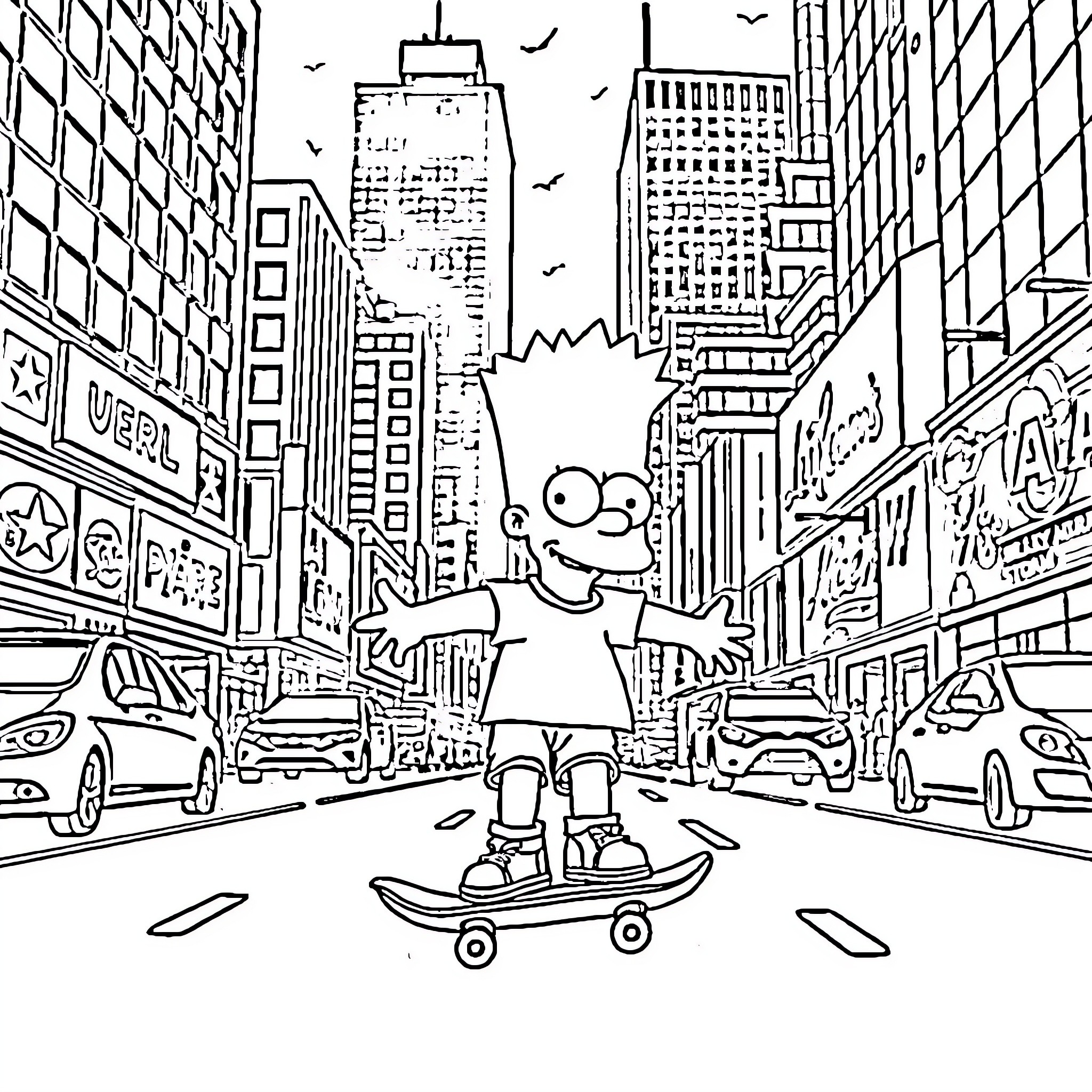 Best Bart Simpson Coloring Pages (Free Printable PDF)