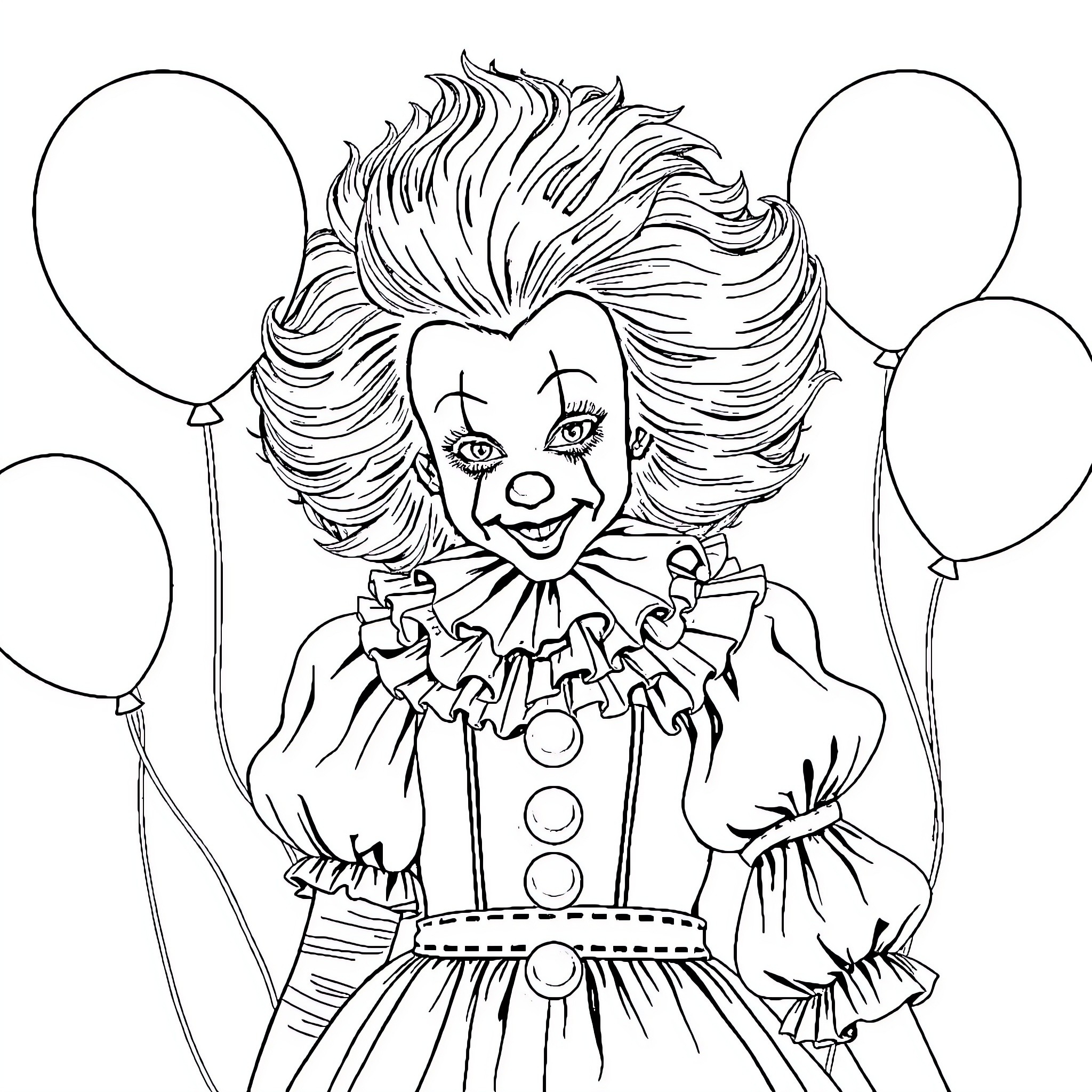 Best Pennywise Coloring Pages (Free Printable PDF)