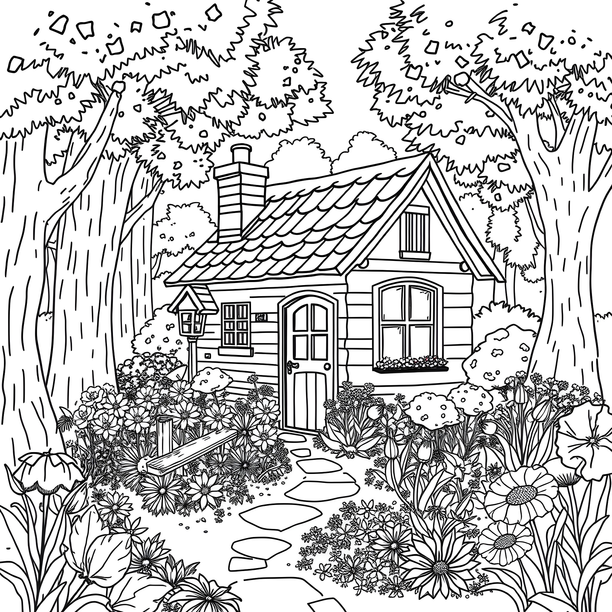 Best Cottage Coloring Pages (Free Printable PDF)