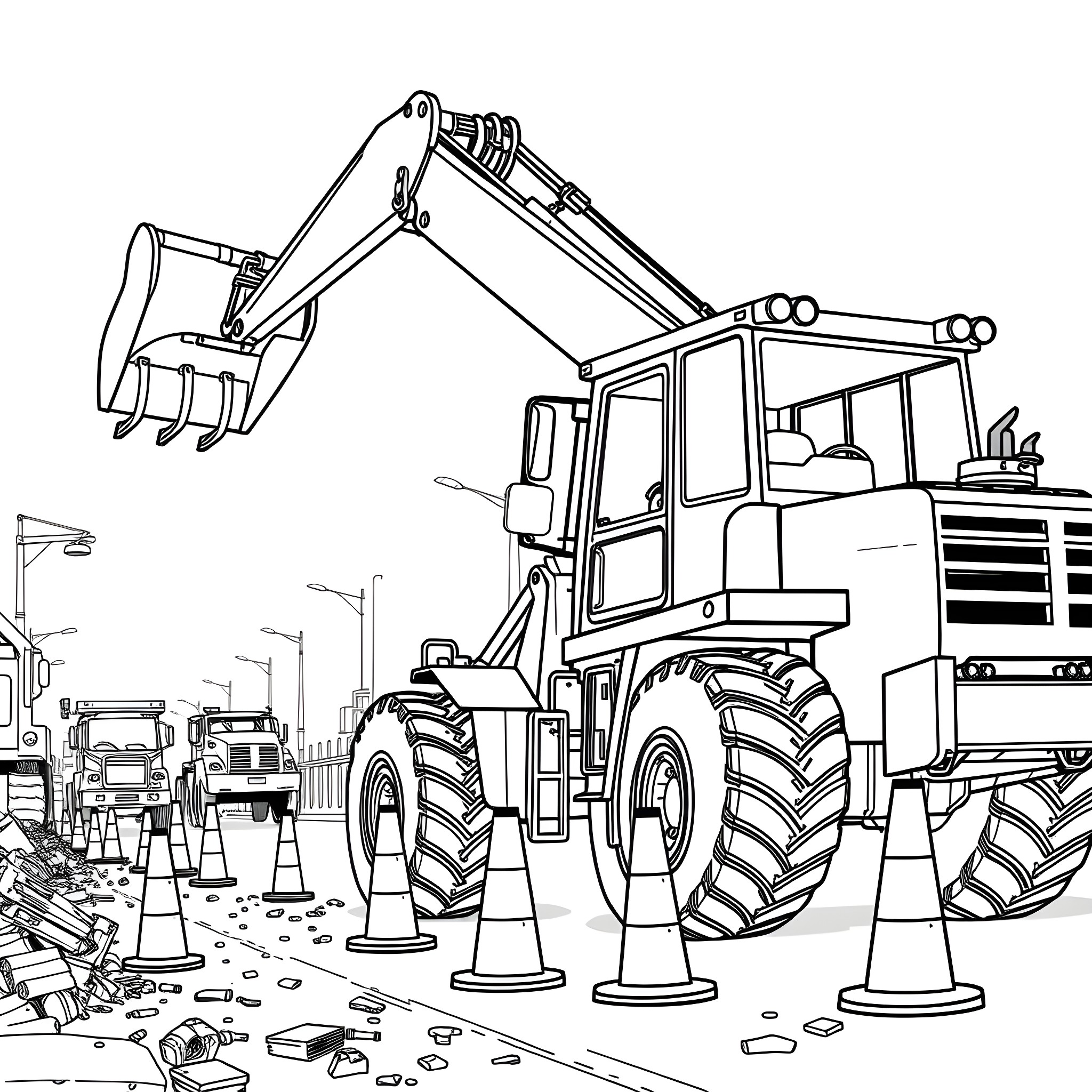 Best Loader Coloring Pages (Free Printable PDF)