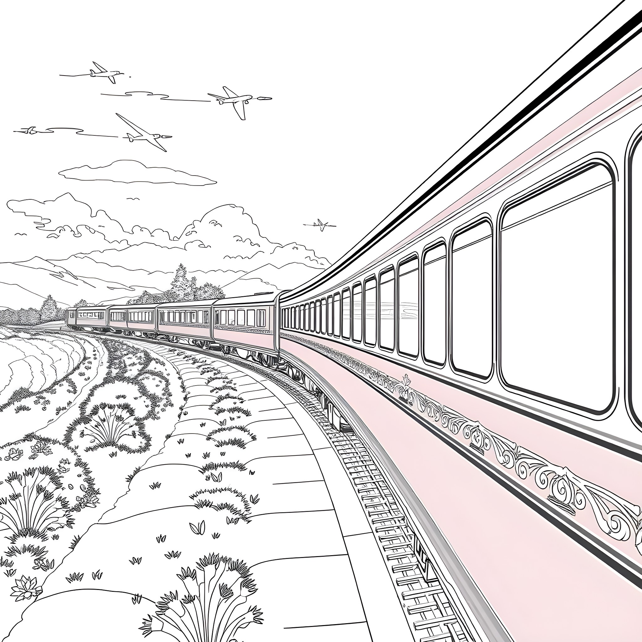 29 Best Train Coloring Pages (Free Printable PDFs)