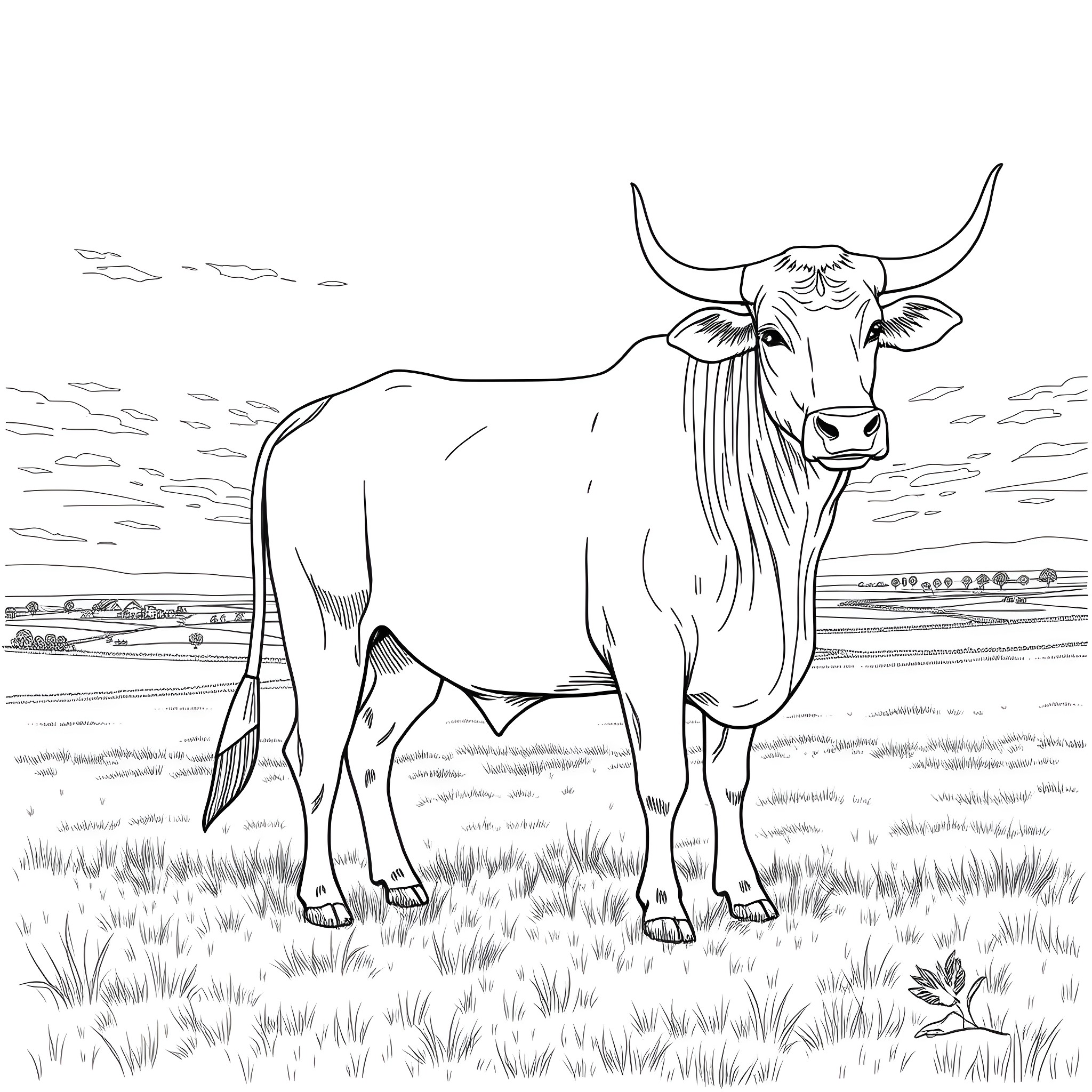 45 Best Ox Coloring Pages (Free Printable PDFs)