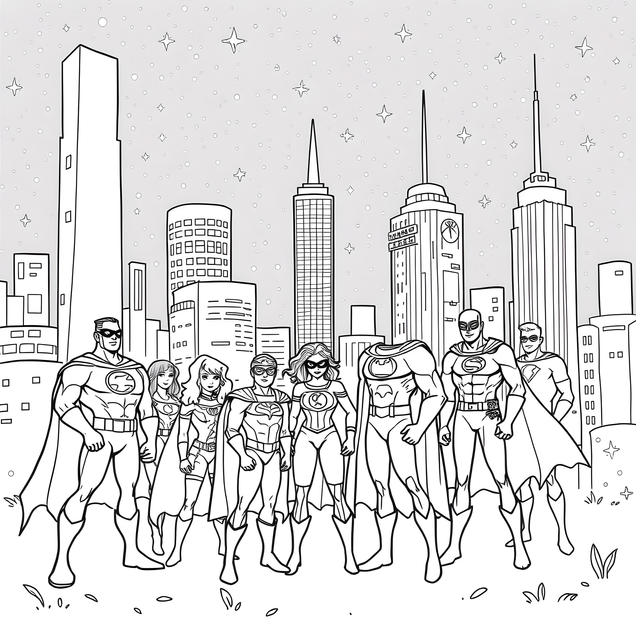 Best Superhero Coloring Pages (Free Printable PDF)