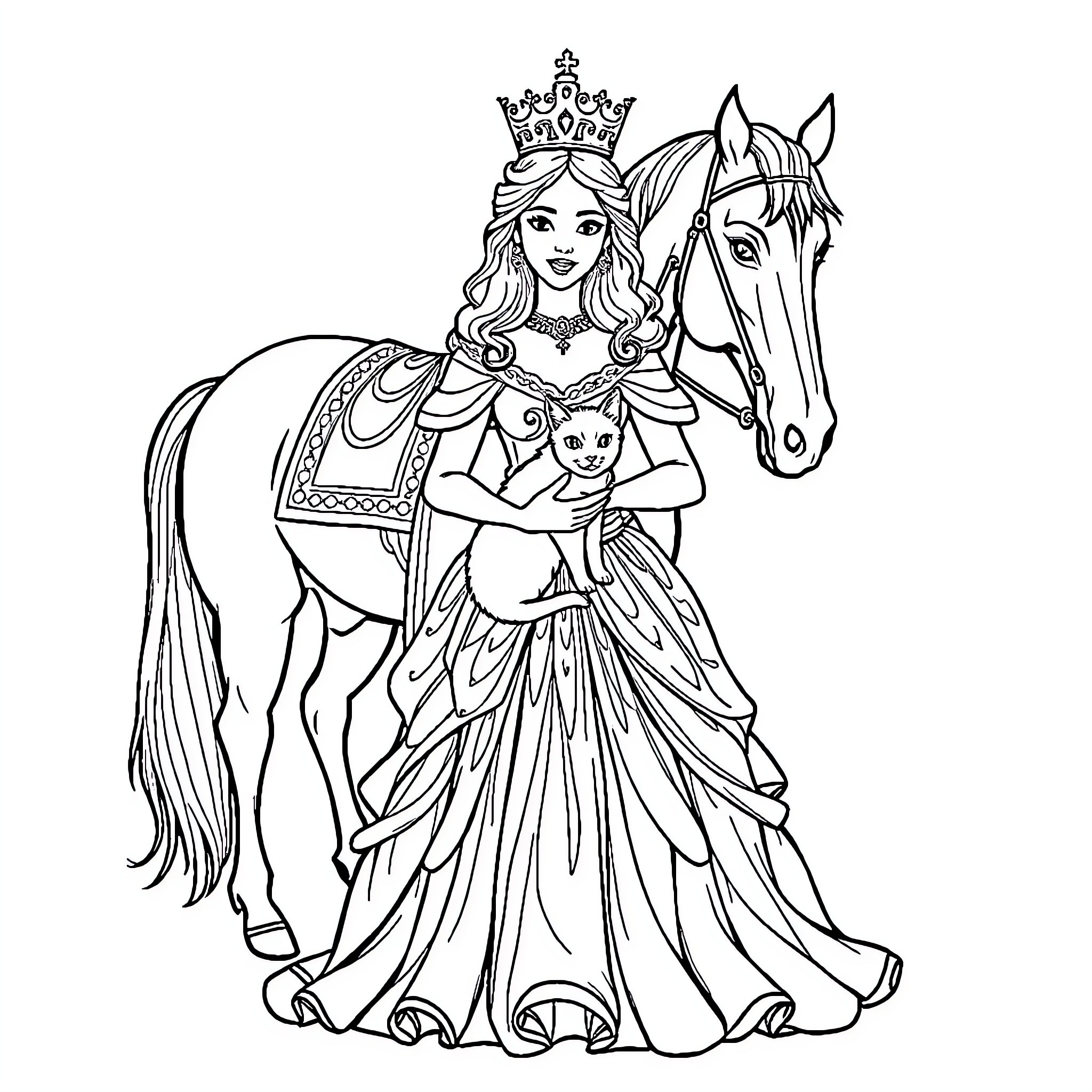 156 Best Queen Coloring Pages (Free Printable PDFs)
