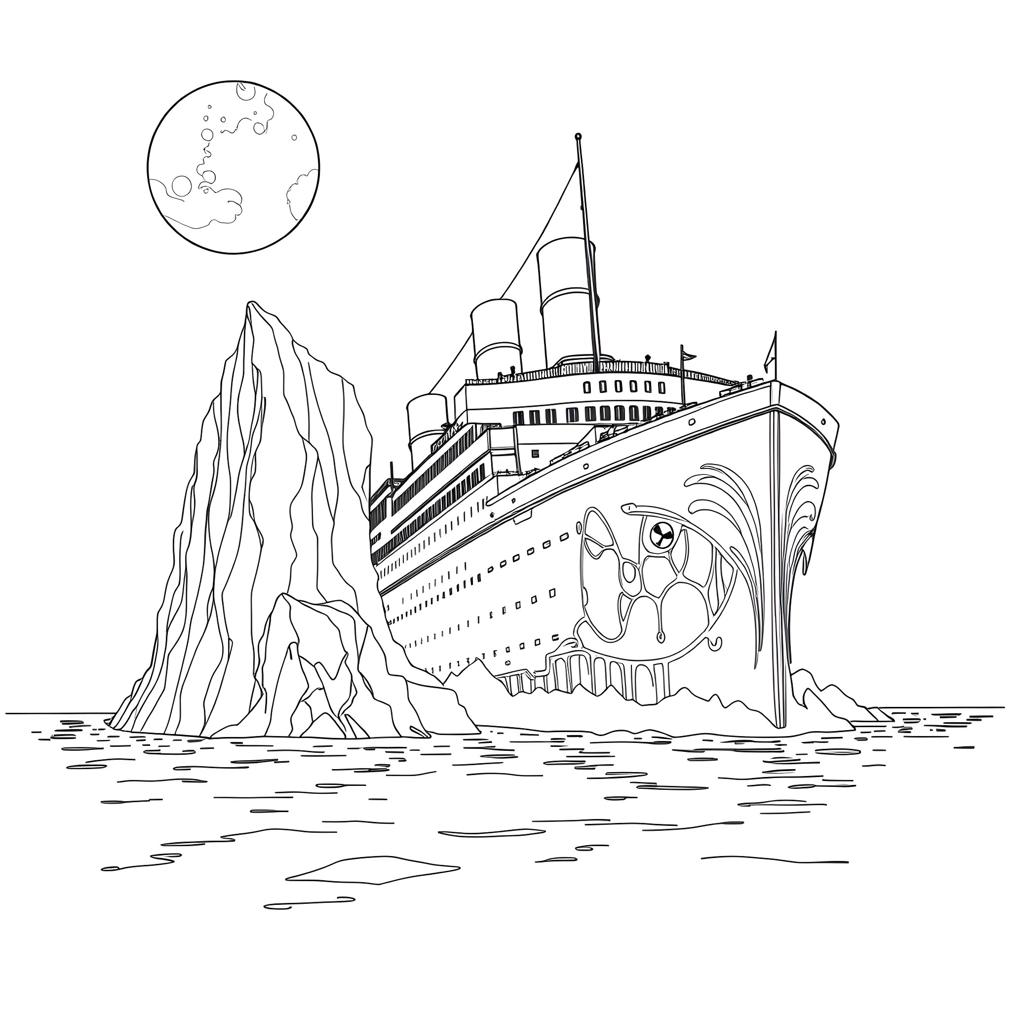79 Best Titanic Coloring Pages (Free Printable PDFs)
