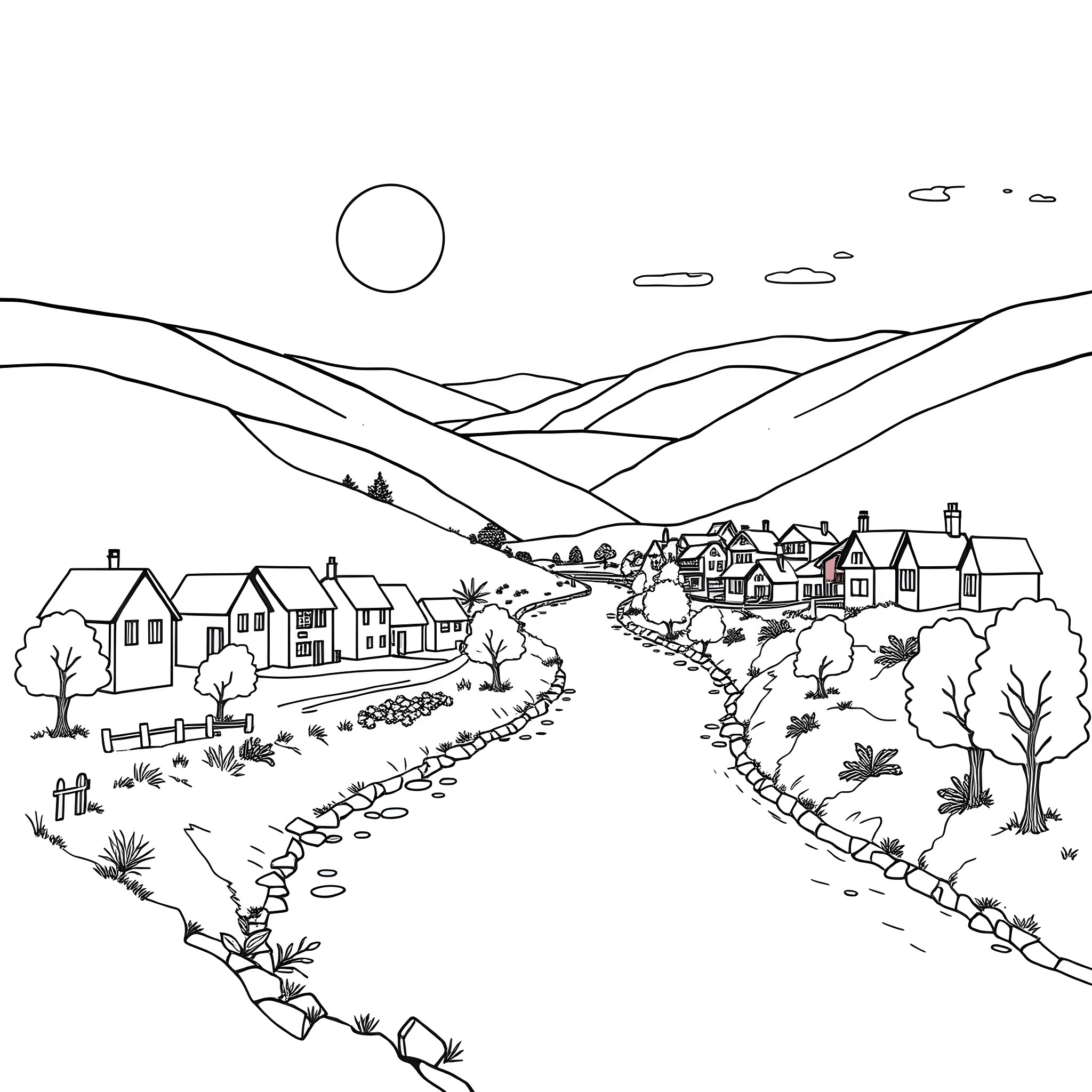Best Village Coloring Pages (Free Printable PDF)