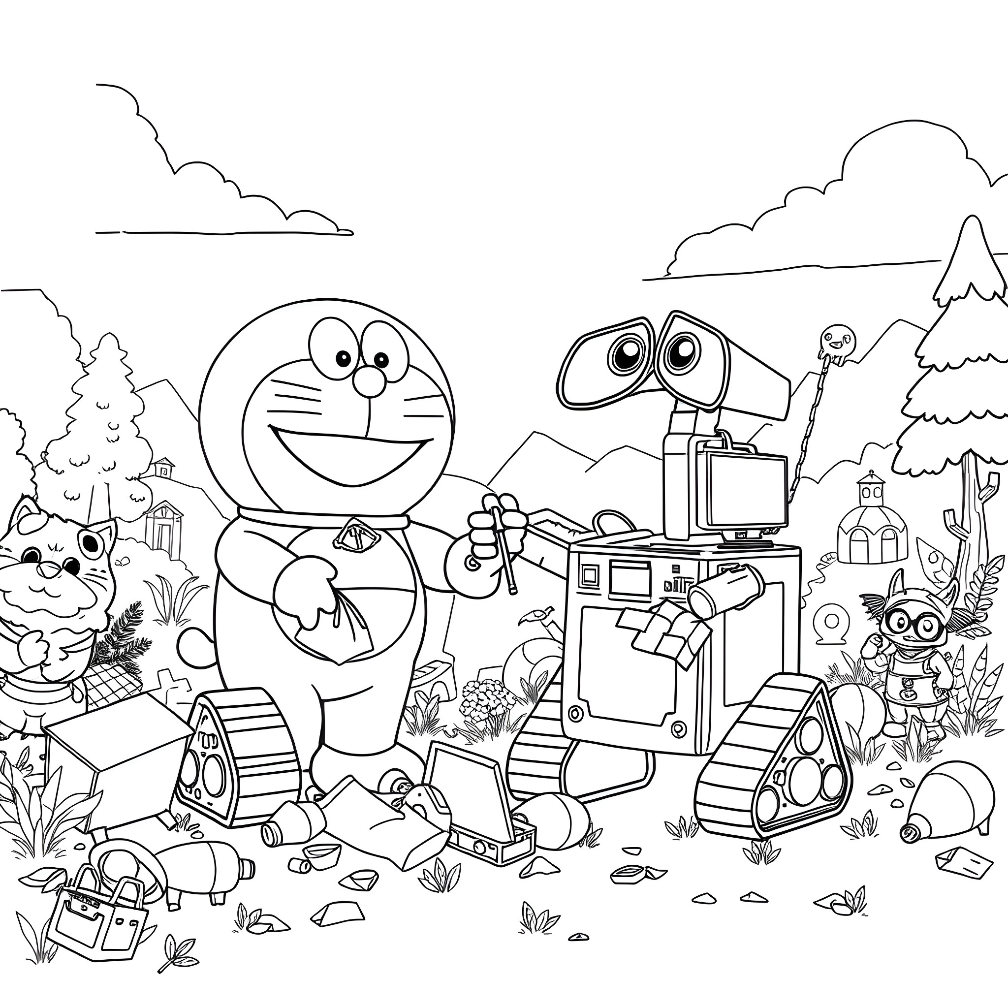 65 Best Doraemon Coloring Pages (Free Printable PDFs)