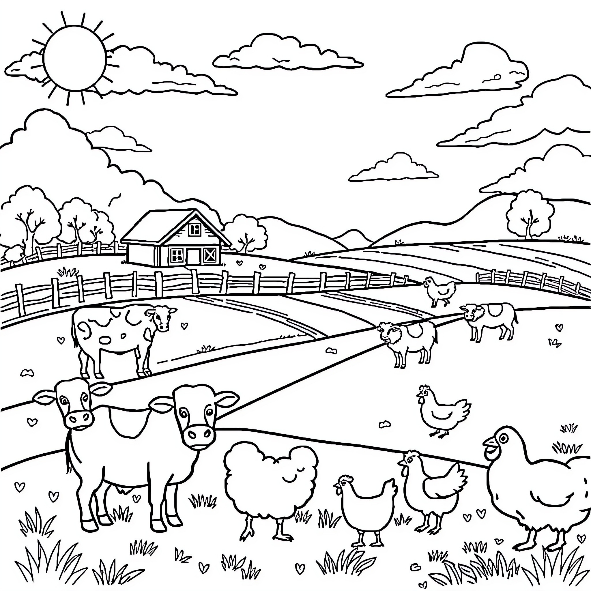 Best Farm Coloring Pages (Free Printable PDF)