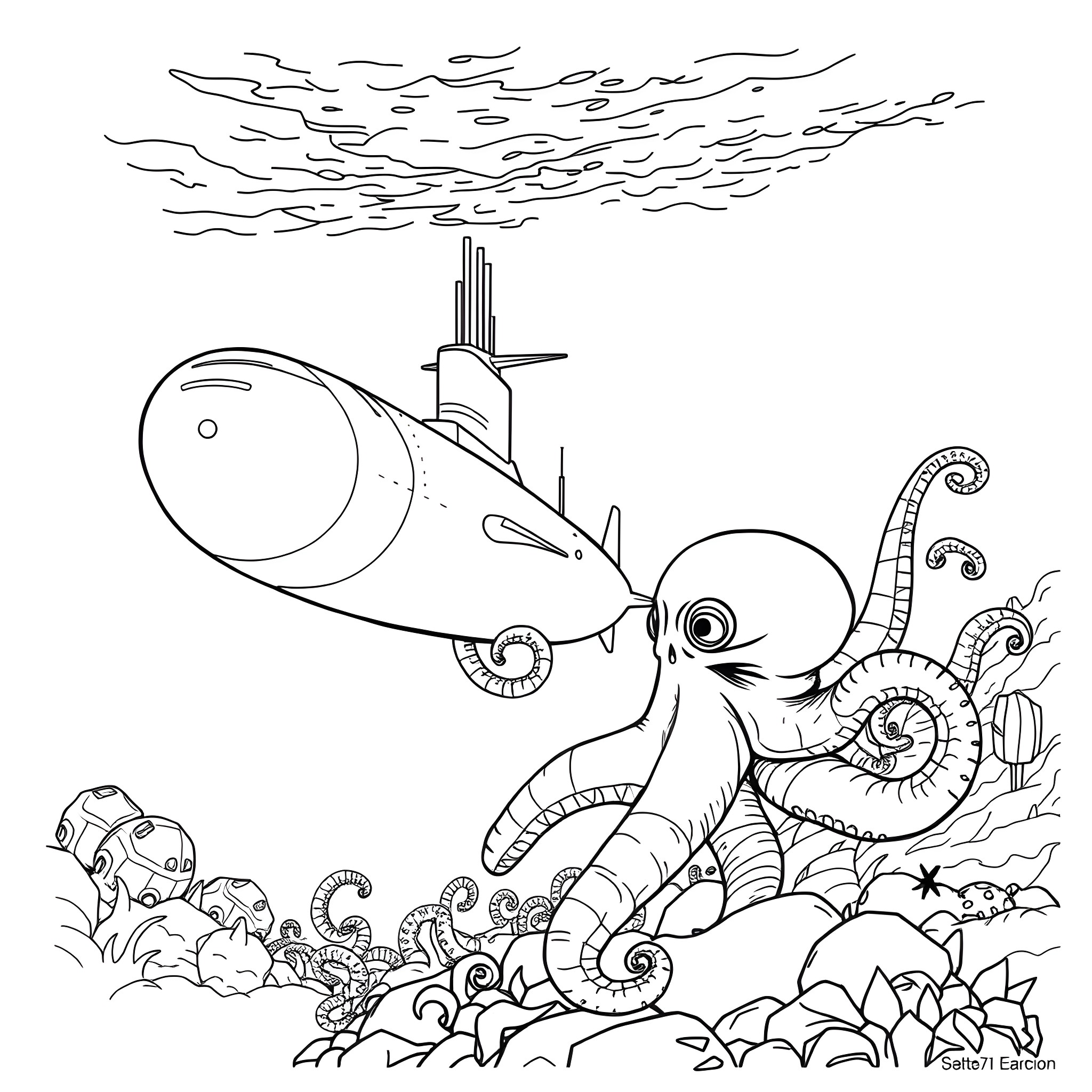 Best Submarine Coloring Pages (Free Printable PDF)