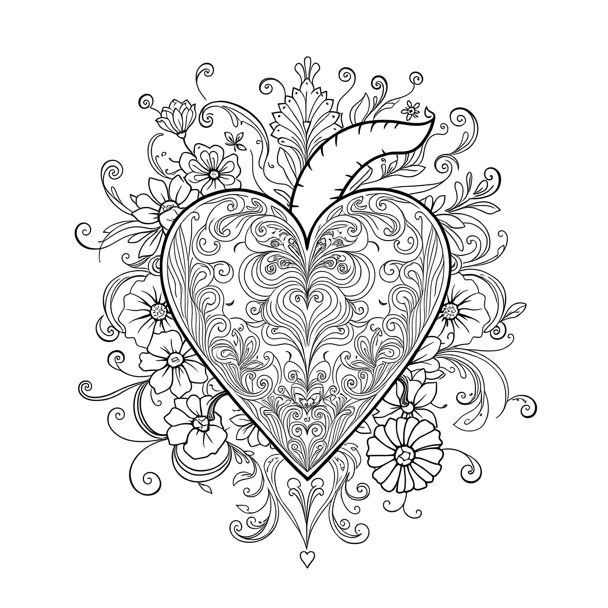 130 Best Heart Coloring Pages (Free Printable PDFs)