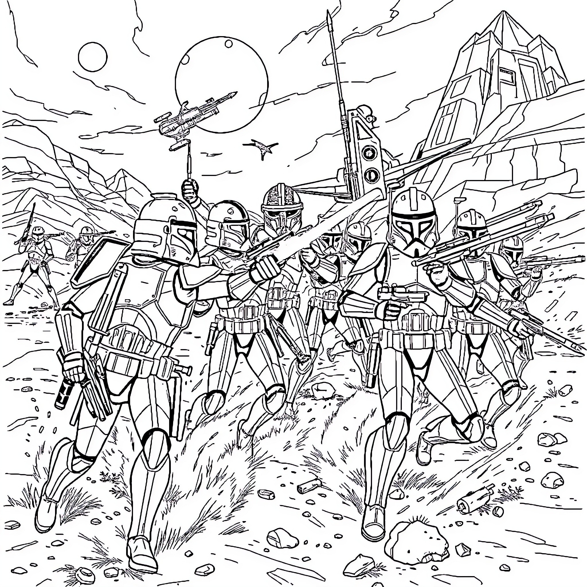 Best Clone Wars Coloring Pages (Free Printable PDF)