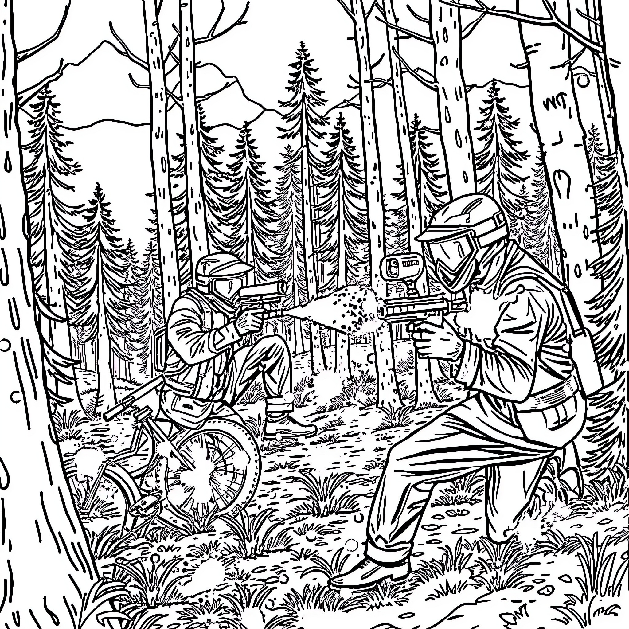 Best Paintball Coloring Pages (Free Printable PDF)