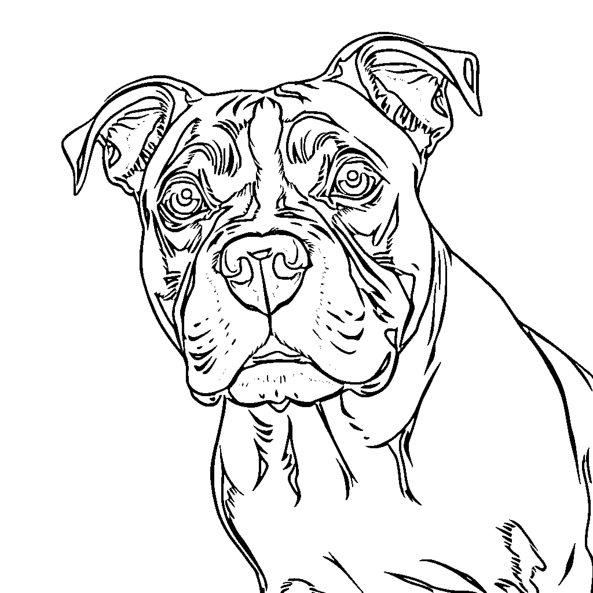 Best Staffordshire Bull Terrier Coloring Pages (Free Printable PDF)