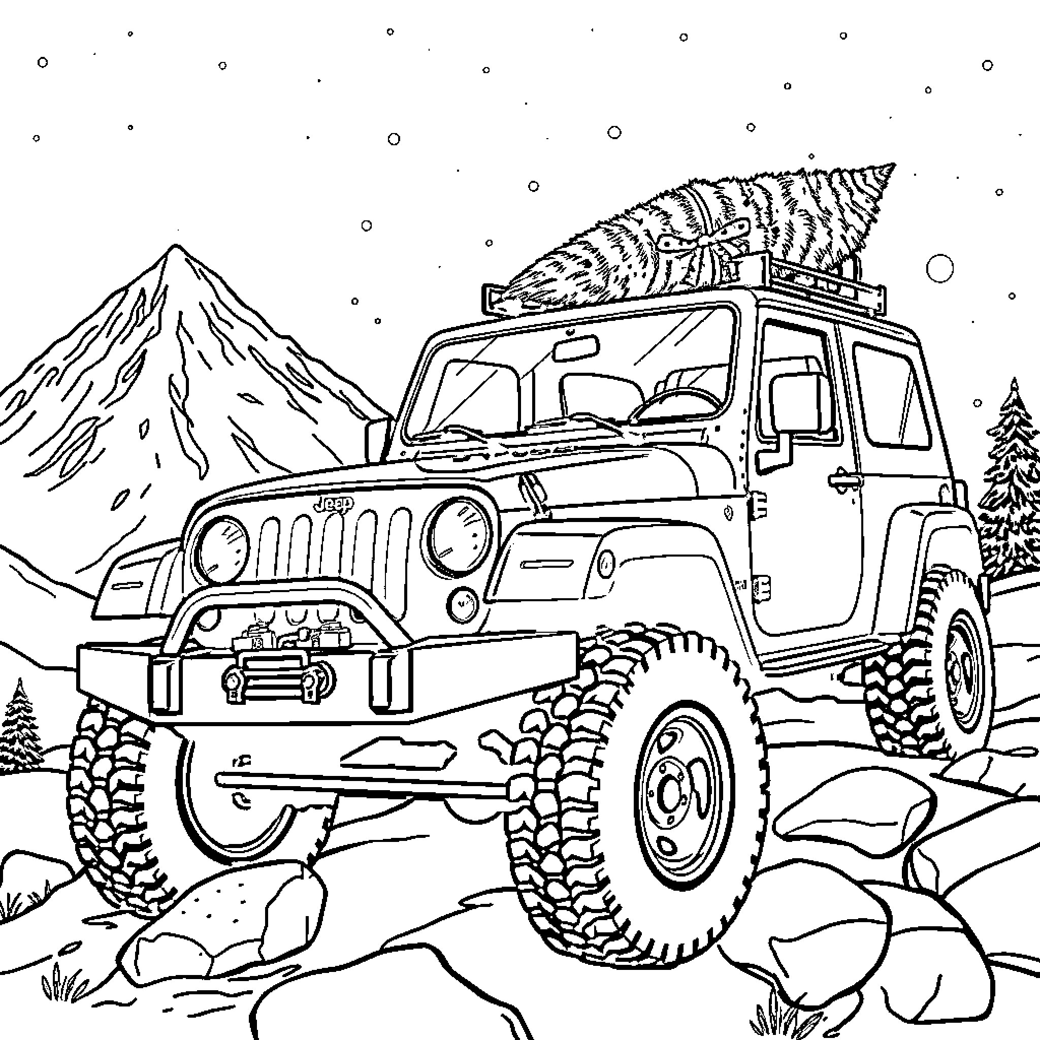 Best Jeep Coloring Pages (Free Printable PDF)