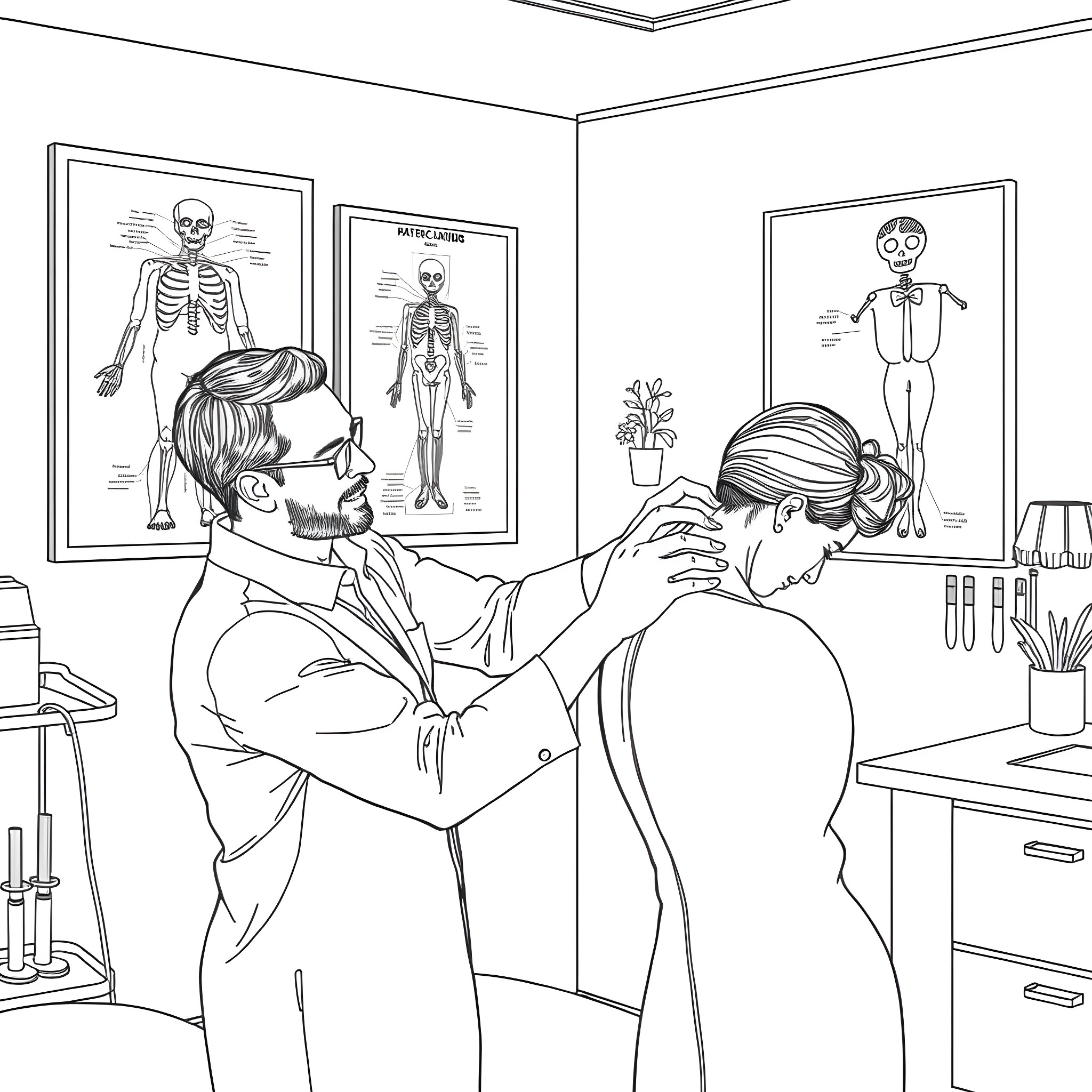 Best Chiropractor Coloring Pages (Free Printable PDF)