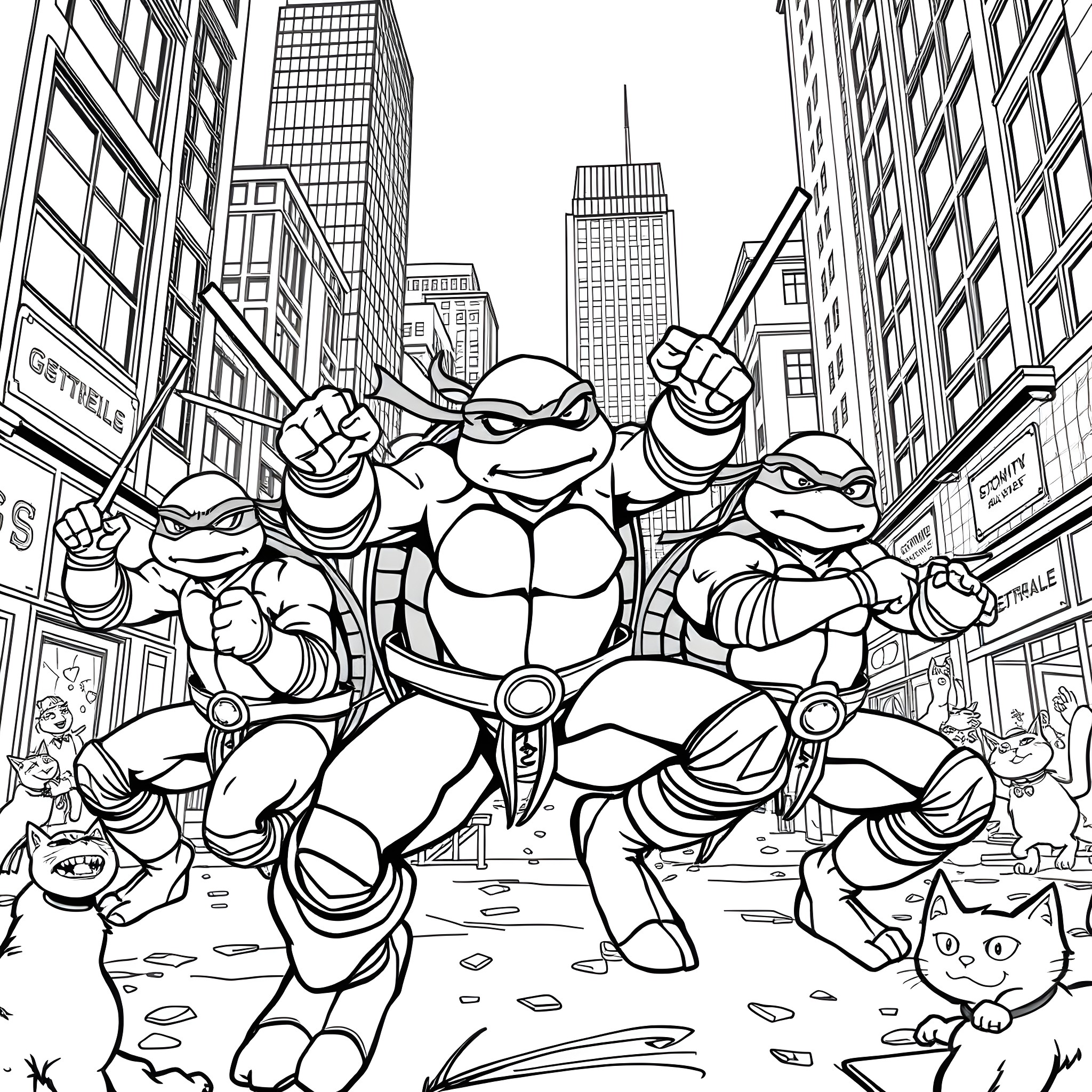 Best Ninja Turtle Coloring Pages (Free Printable PDF)