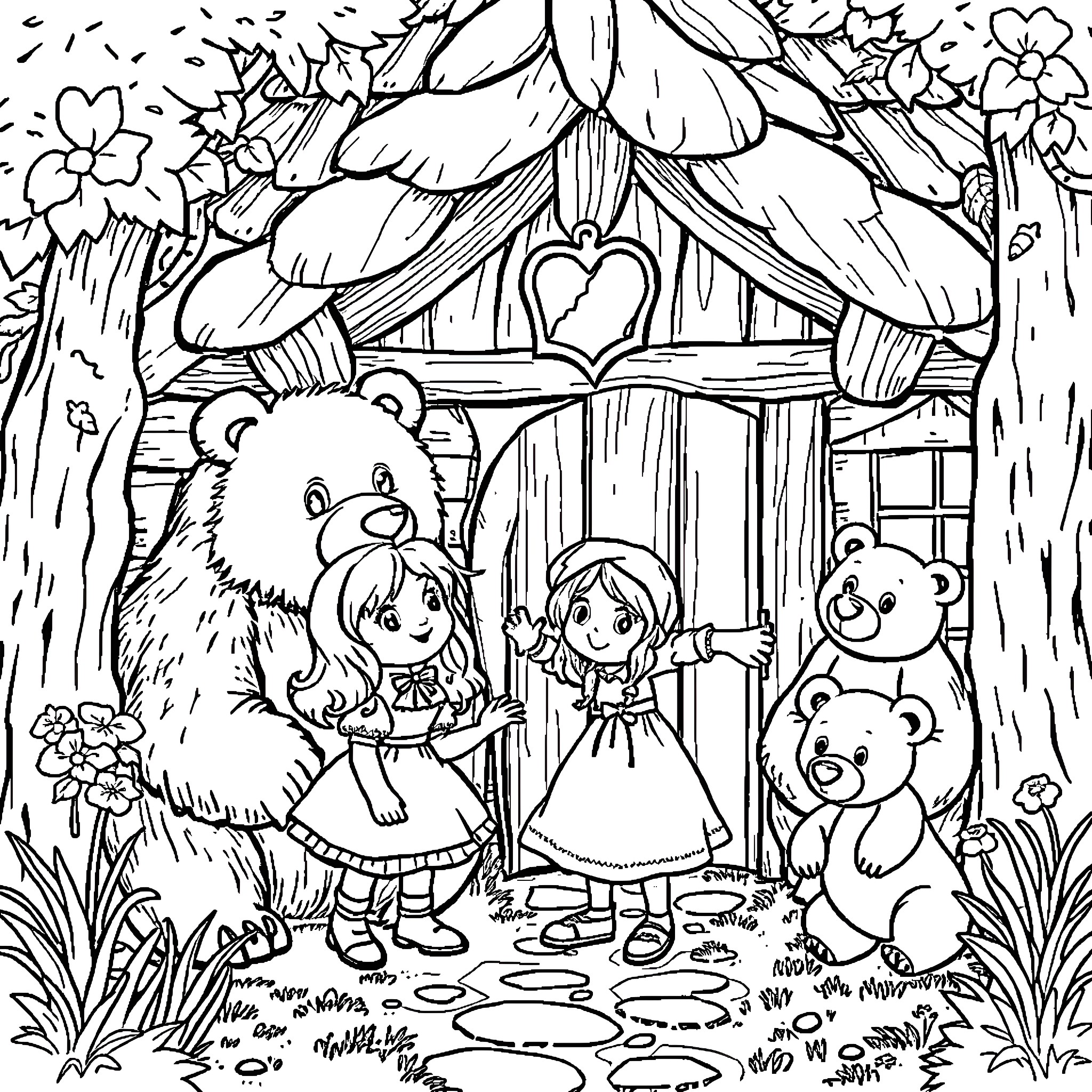 4 Best Goldilocks Coloring Pages (Free Printable PDFs)