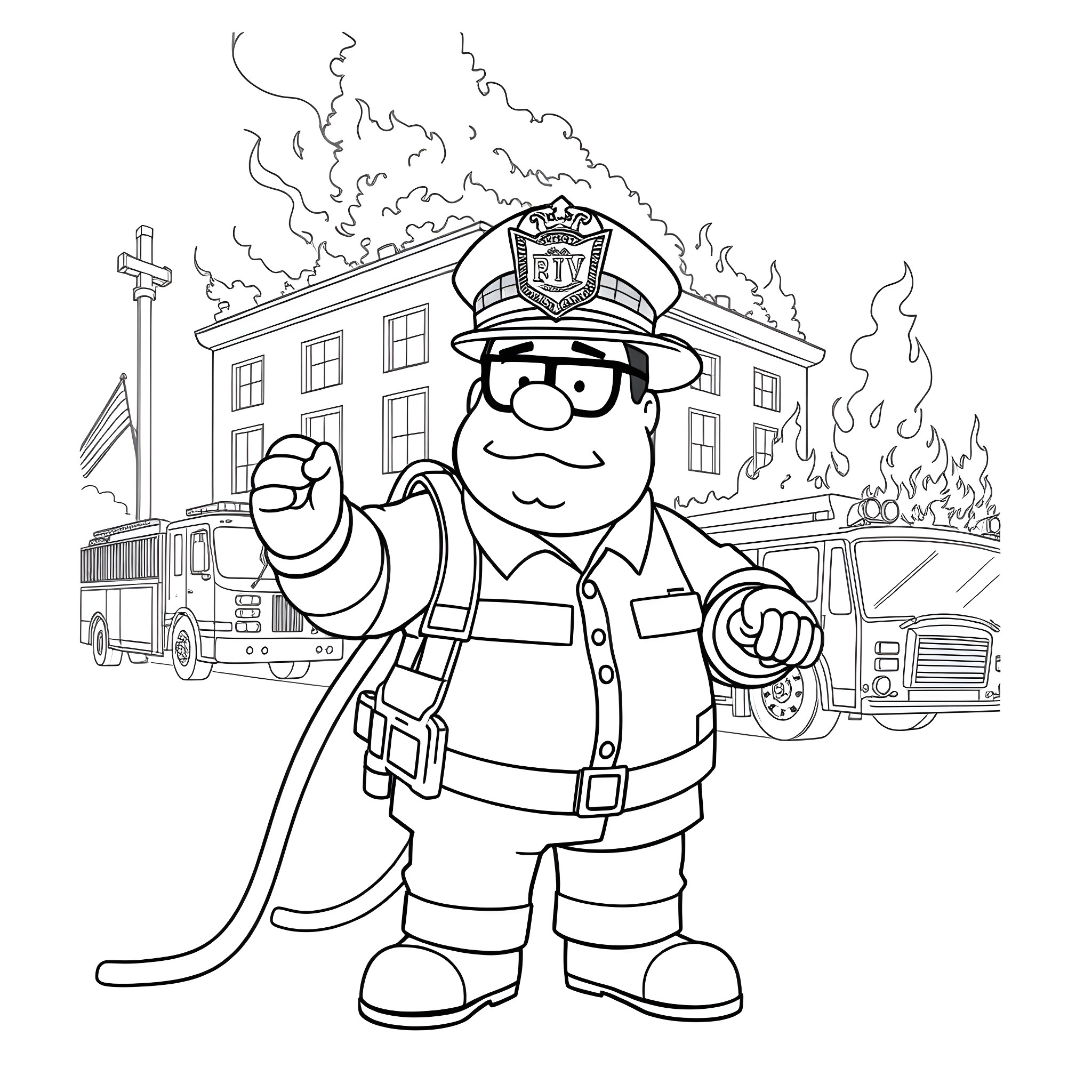 1 Best Clancy Wiggum Coloring Pages (Free Printable PDFs)