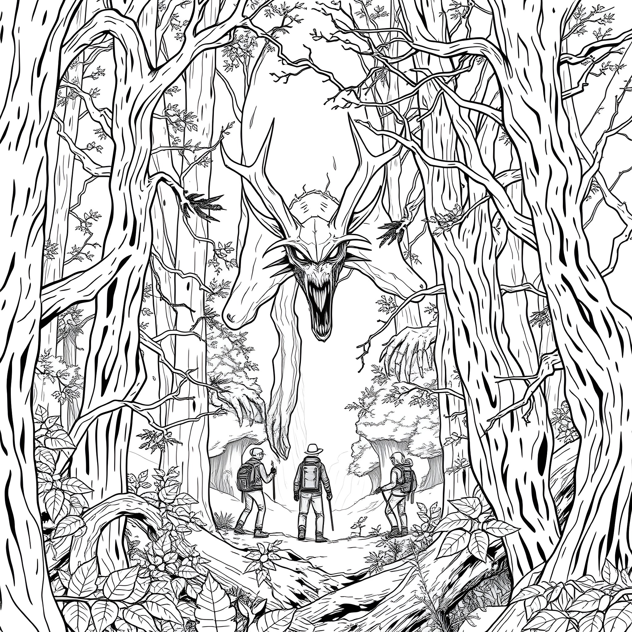 Best Wendigo Coloring Pages (Free Printable PDF)