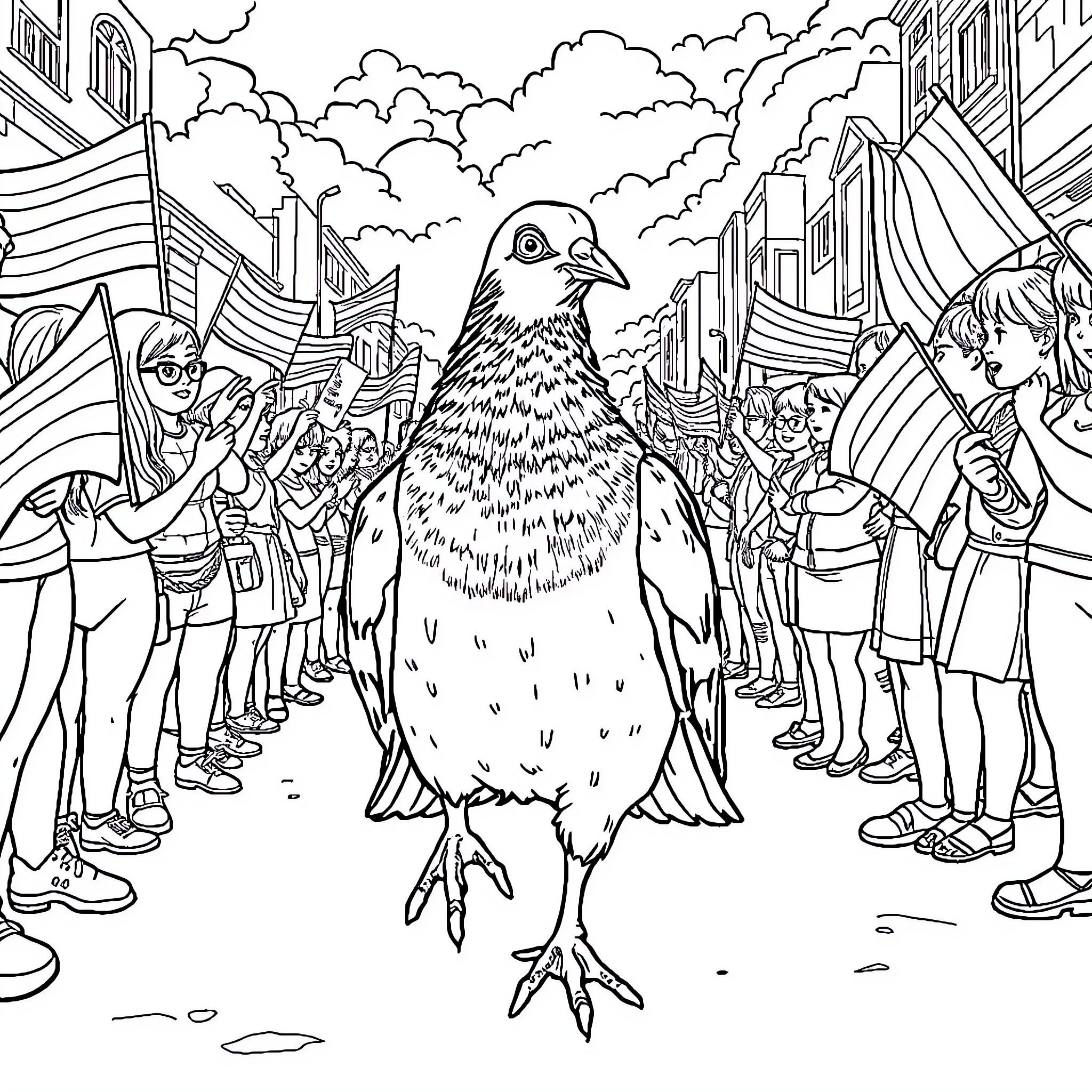 30 Best Pigeon Coloring Pages (Free Printable PDFs)