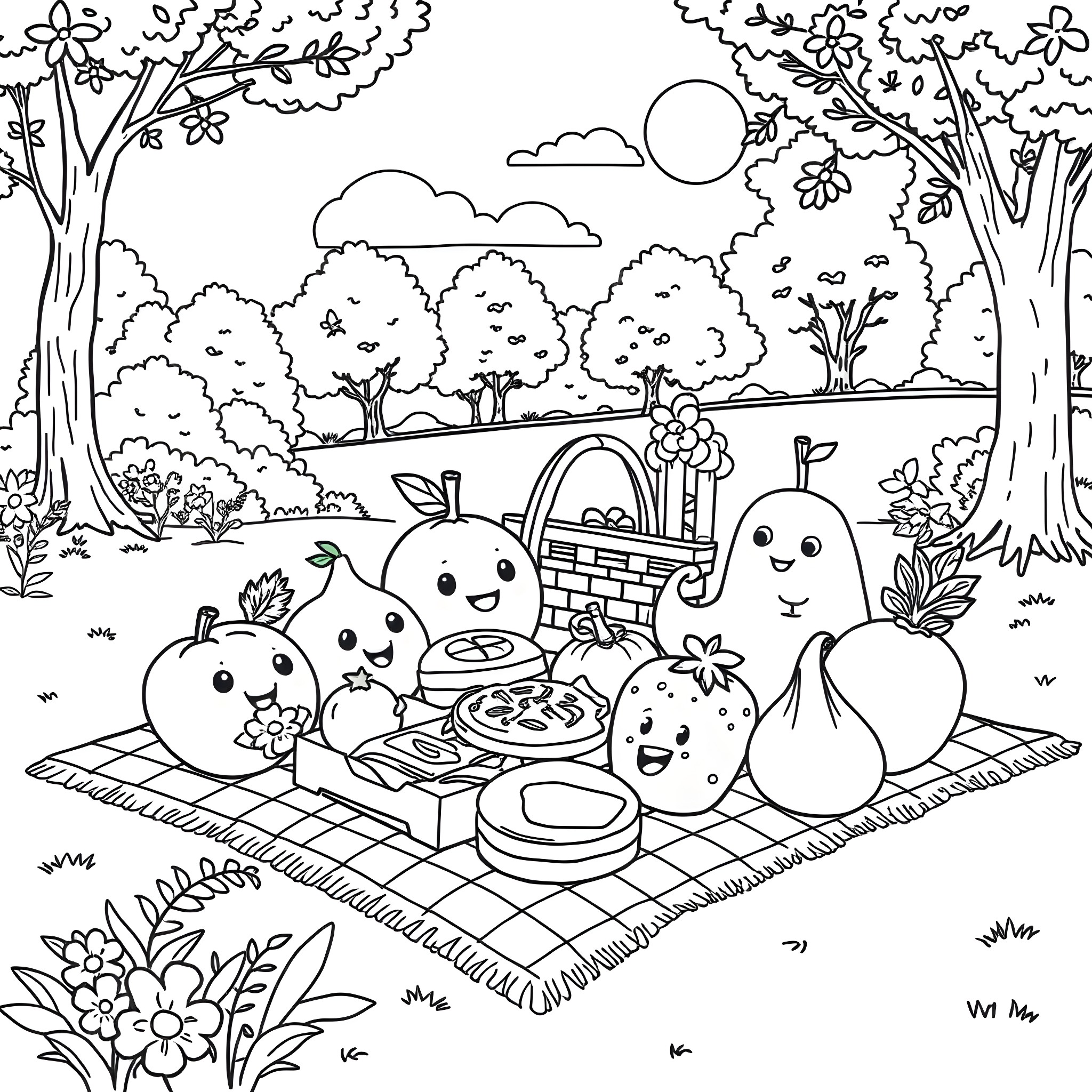 Best Food Coloring Pages (Free Printable PDF)