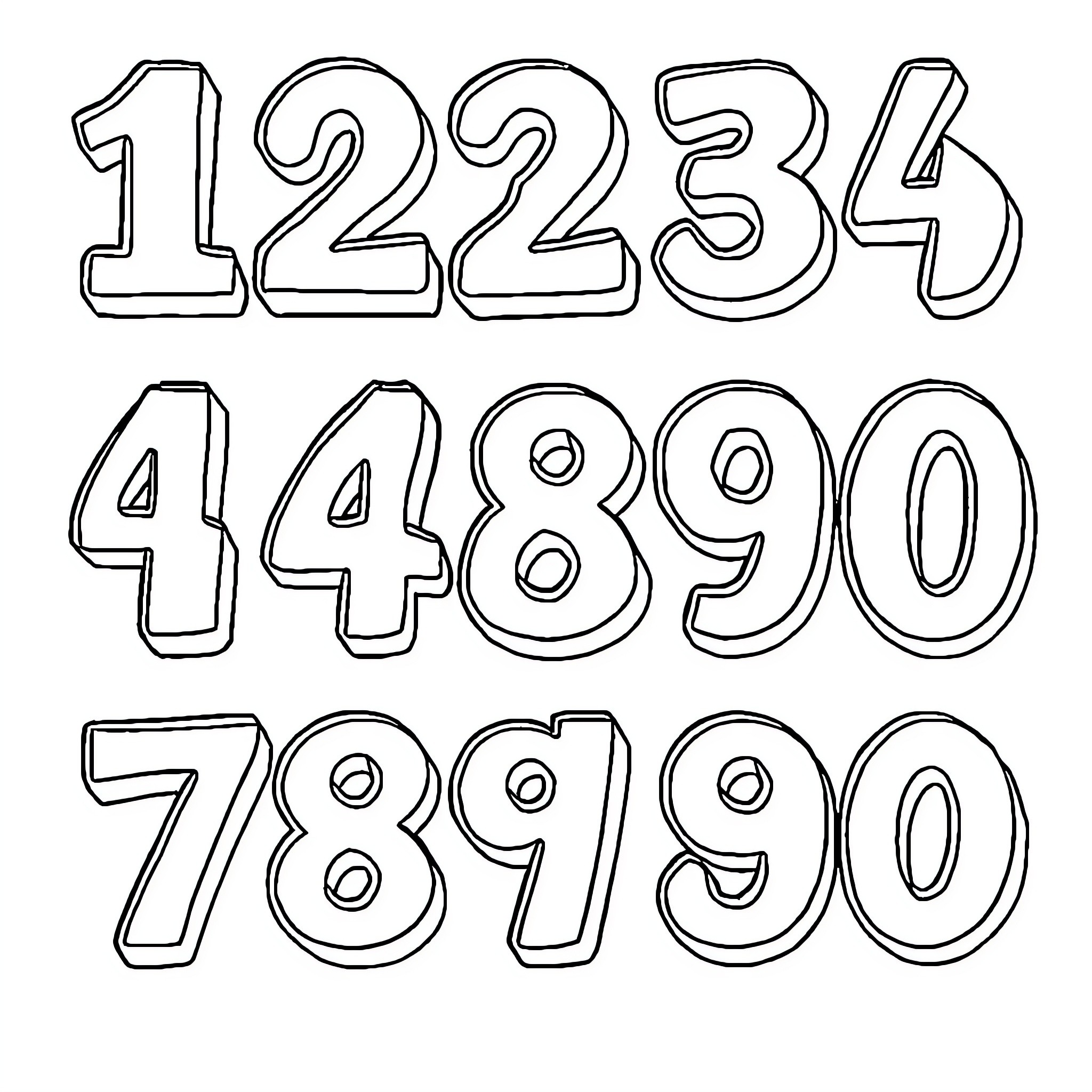 94 Best Number Coloring Pages (Free Printable PDFs)
